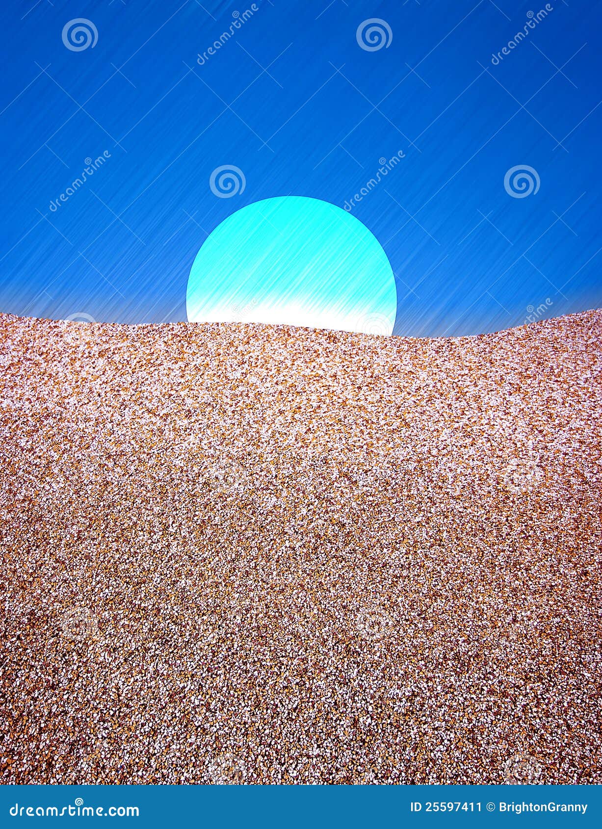 Abstract moon and sand stock image. Image of illustrated - 25597411