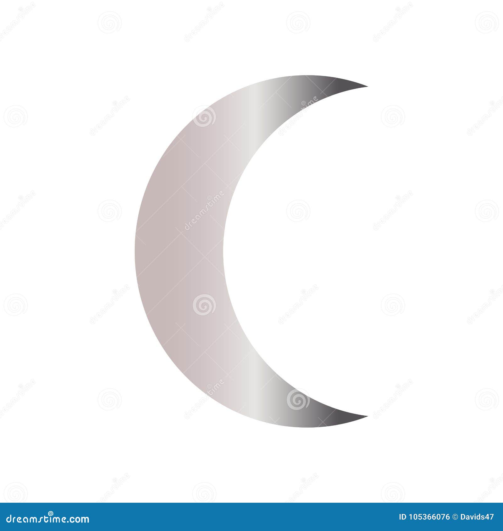 Abstract moon shape stock vector. Illustration of graphic - 105366076