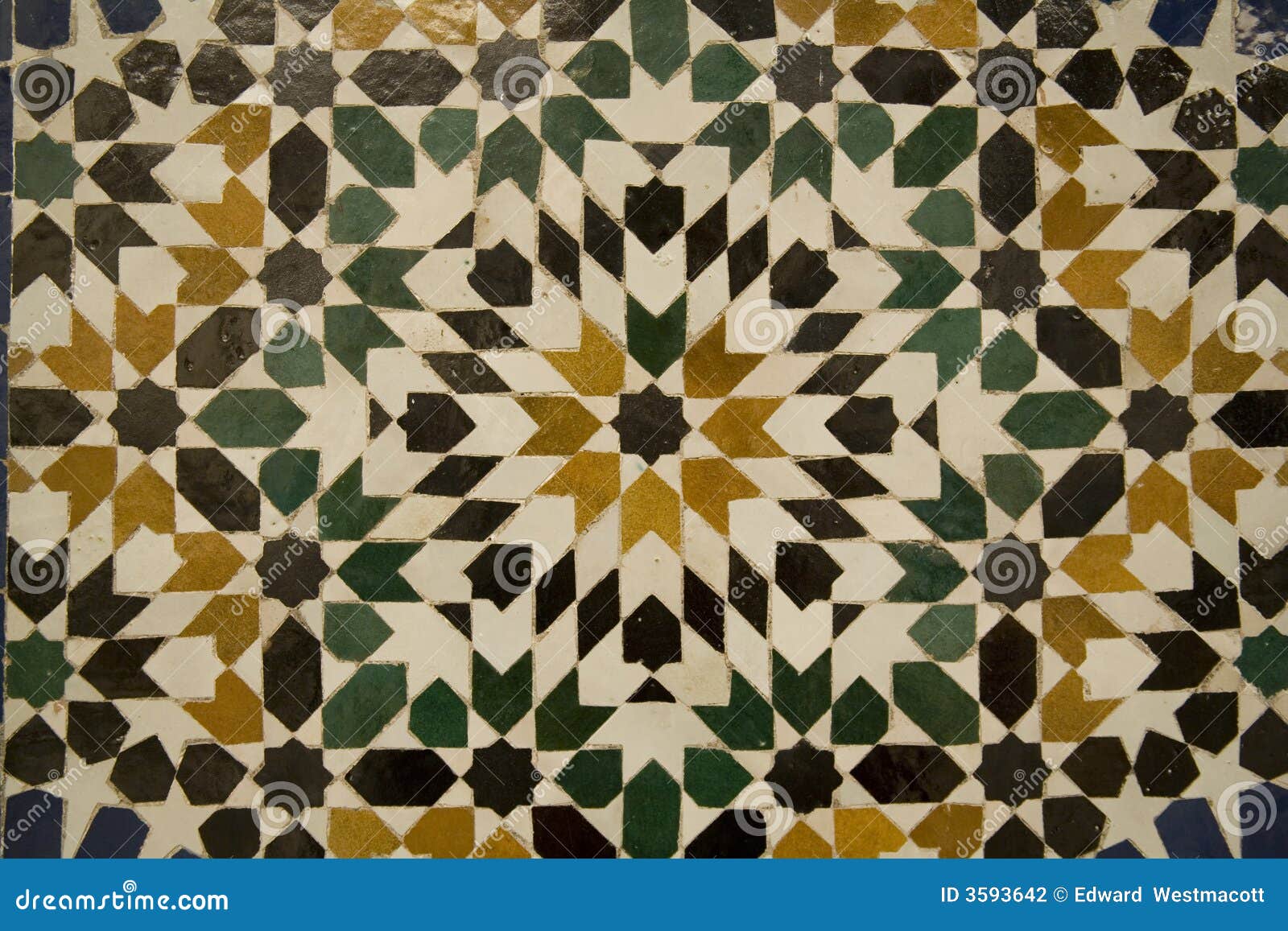 Abstract Moroccan mosaic stock photo. Image of inlay, moroccan - 3593642