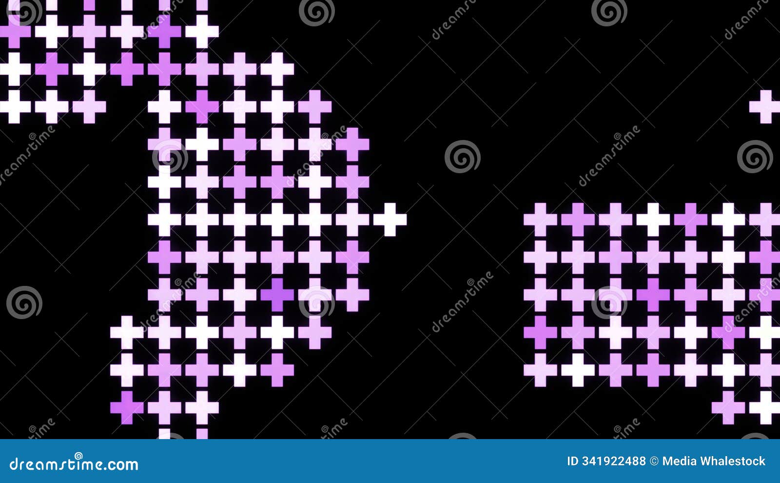 Abstract Mosaic Purple Pattern on a Black Background. Design. Moving ...
