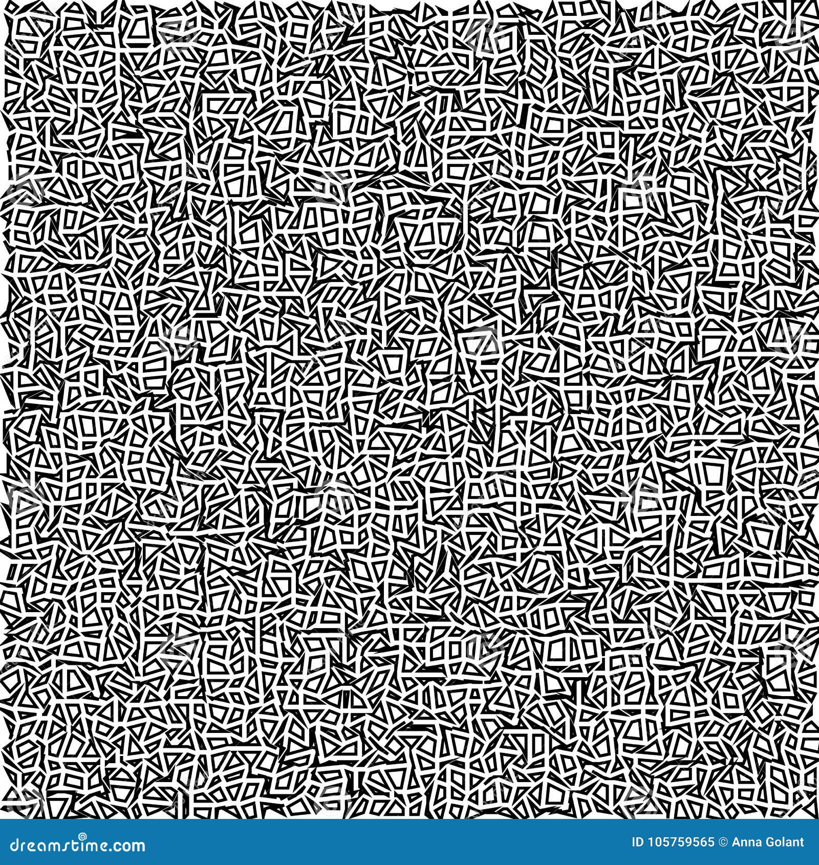 Abstract Mosaic Texture. Black and White Stock Vector - Illustration of ...