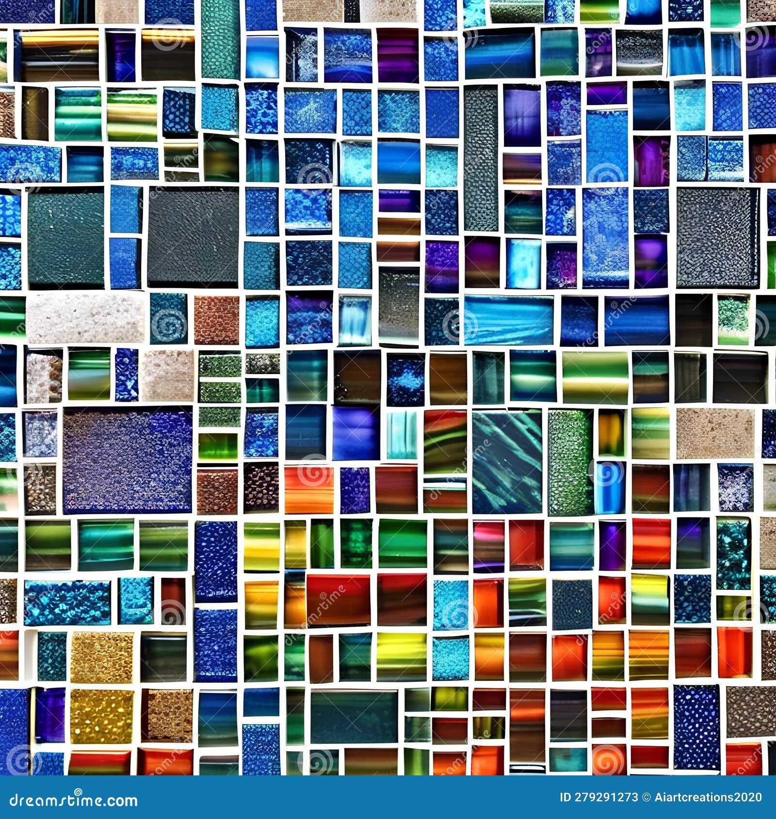 1284 Abstract Mosaic Tiles: a Dynamic and Vibrant Background Featuring ...