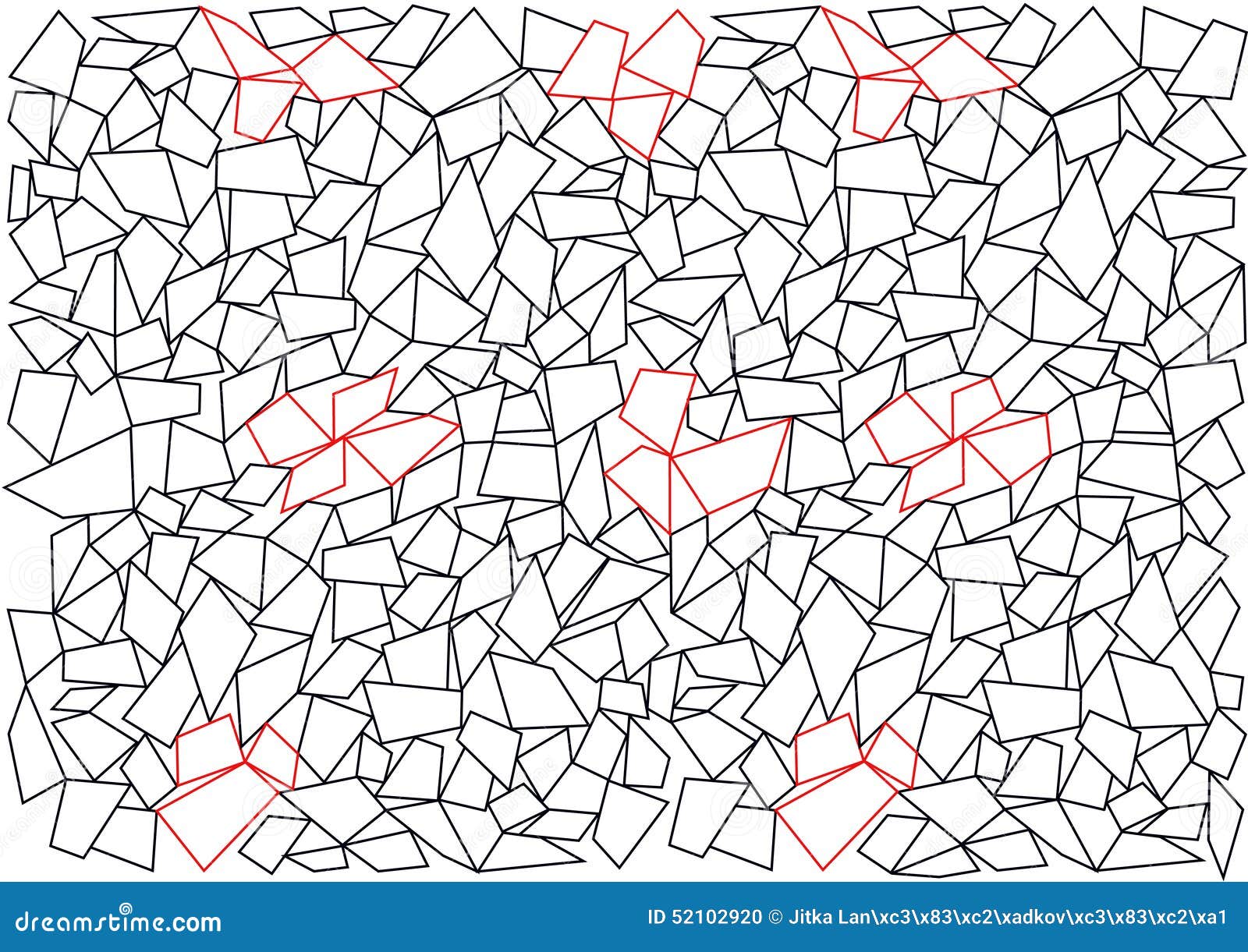 Abstract Mosaic Tiles and Lines Background Stock Illustration ...