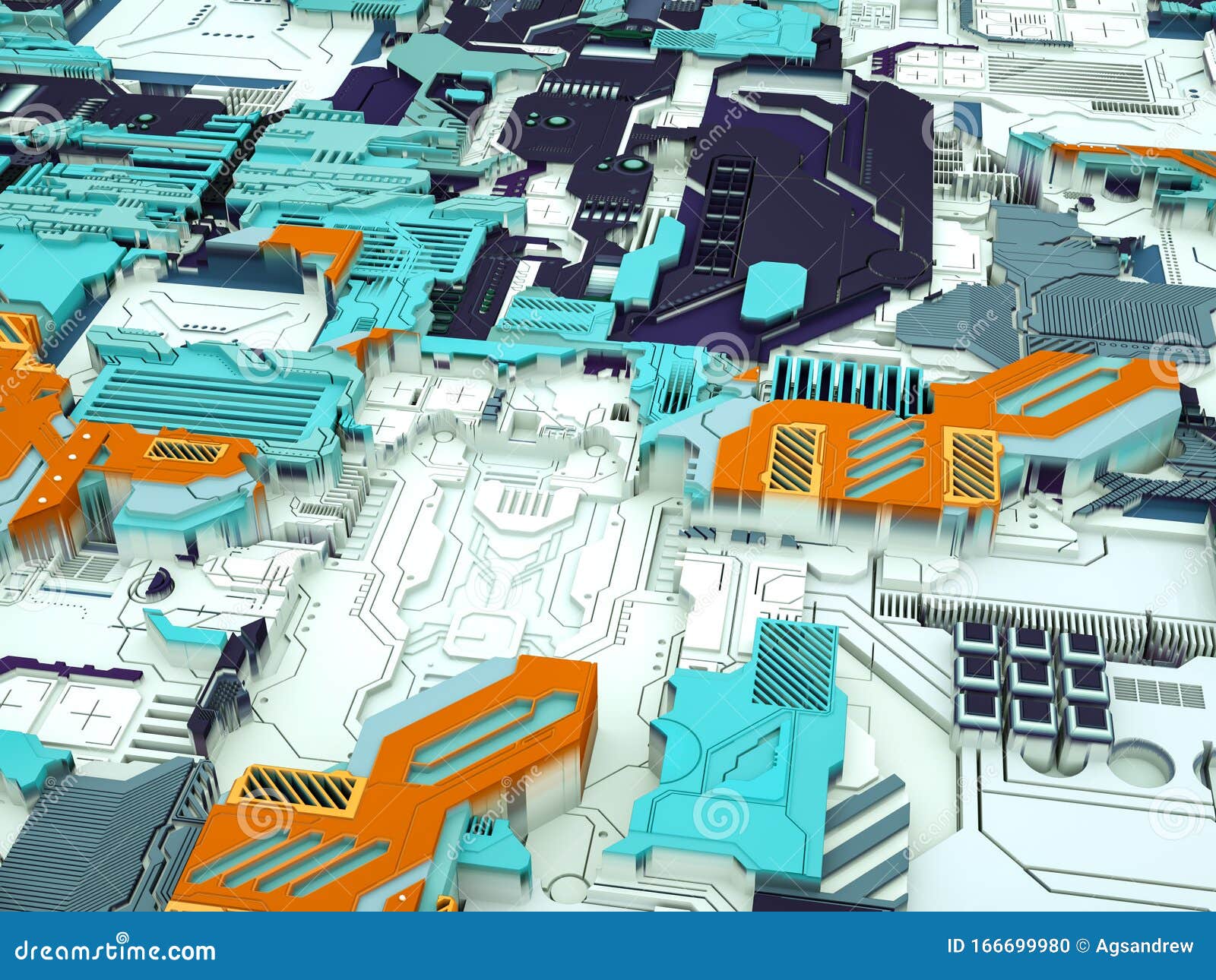 Abstract Motherboard stock illustration. Illustration of blueprint ...