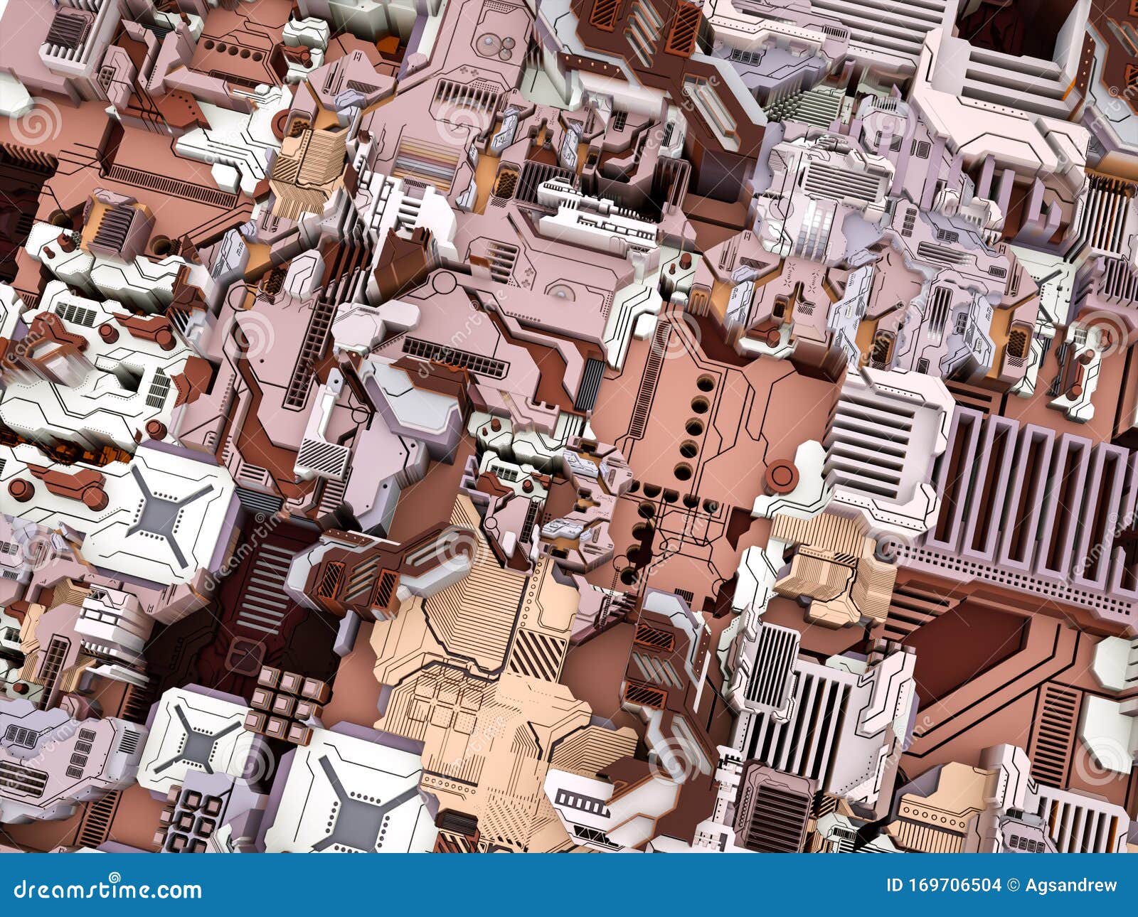 Abstract Motherboard stock illustration. Illustration of pattern ...