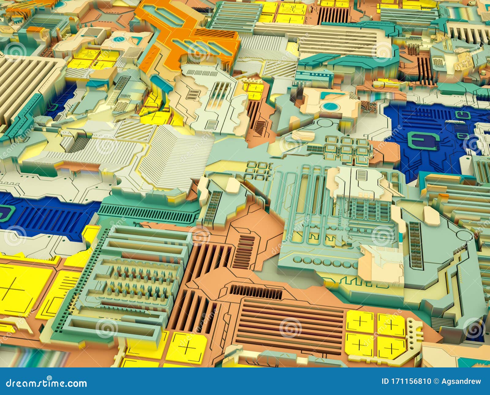 Abstract Motherboard stock illustration. Illustration of motherboard ...