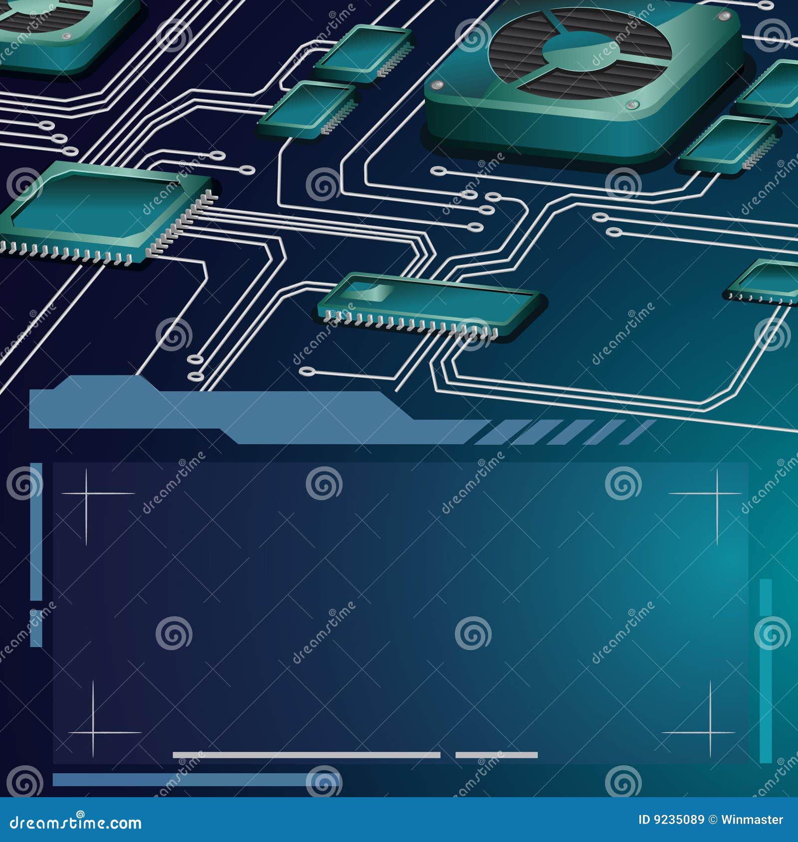 Abstract Motherboard Vector Circuit Background Stock Vector ...