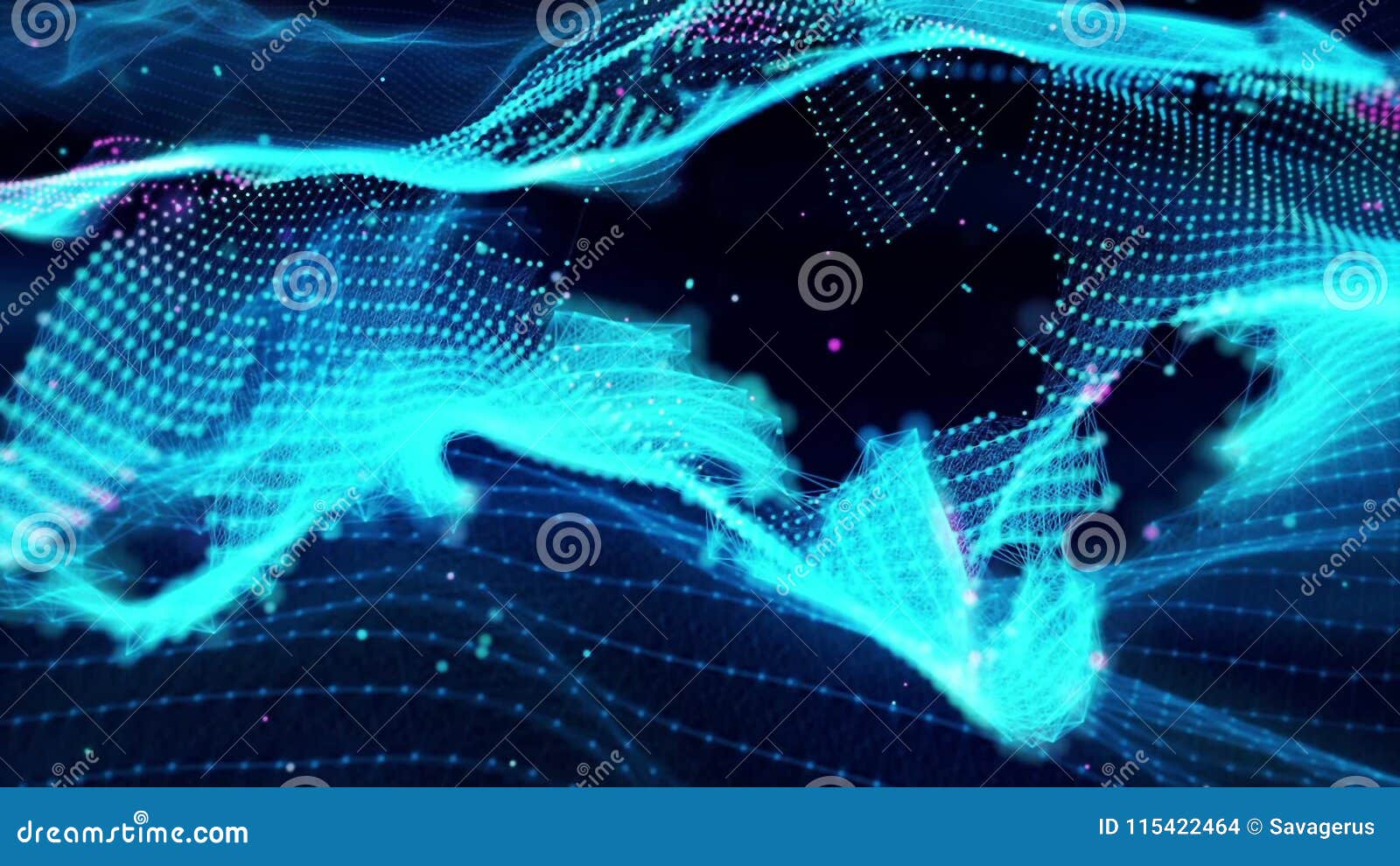 Abstract Background. Energy Glowing Waves Stock Photo - Image of bright ...