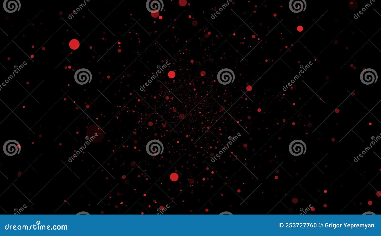 Abstract Motion Background Red Particles Stock Illustration ...