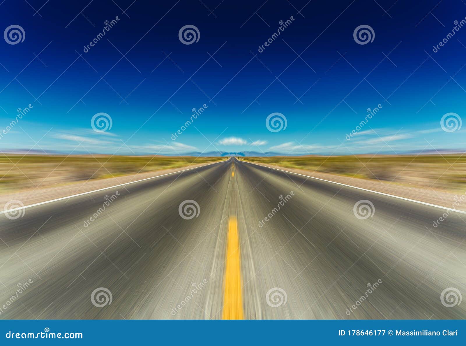 Abstract Motion Blurred High Speed Road Stock Image - Image of ...
