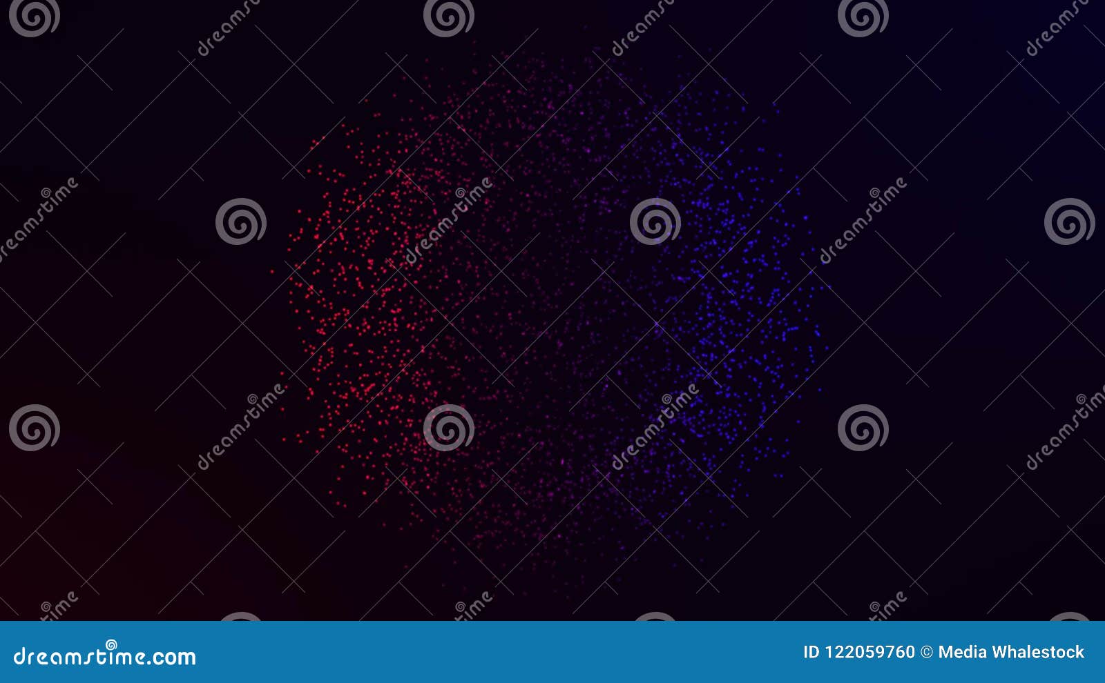 Abstract Motion Colorful Sphere of Glowing Particles. Animation ...