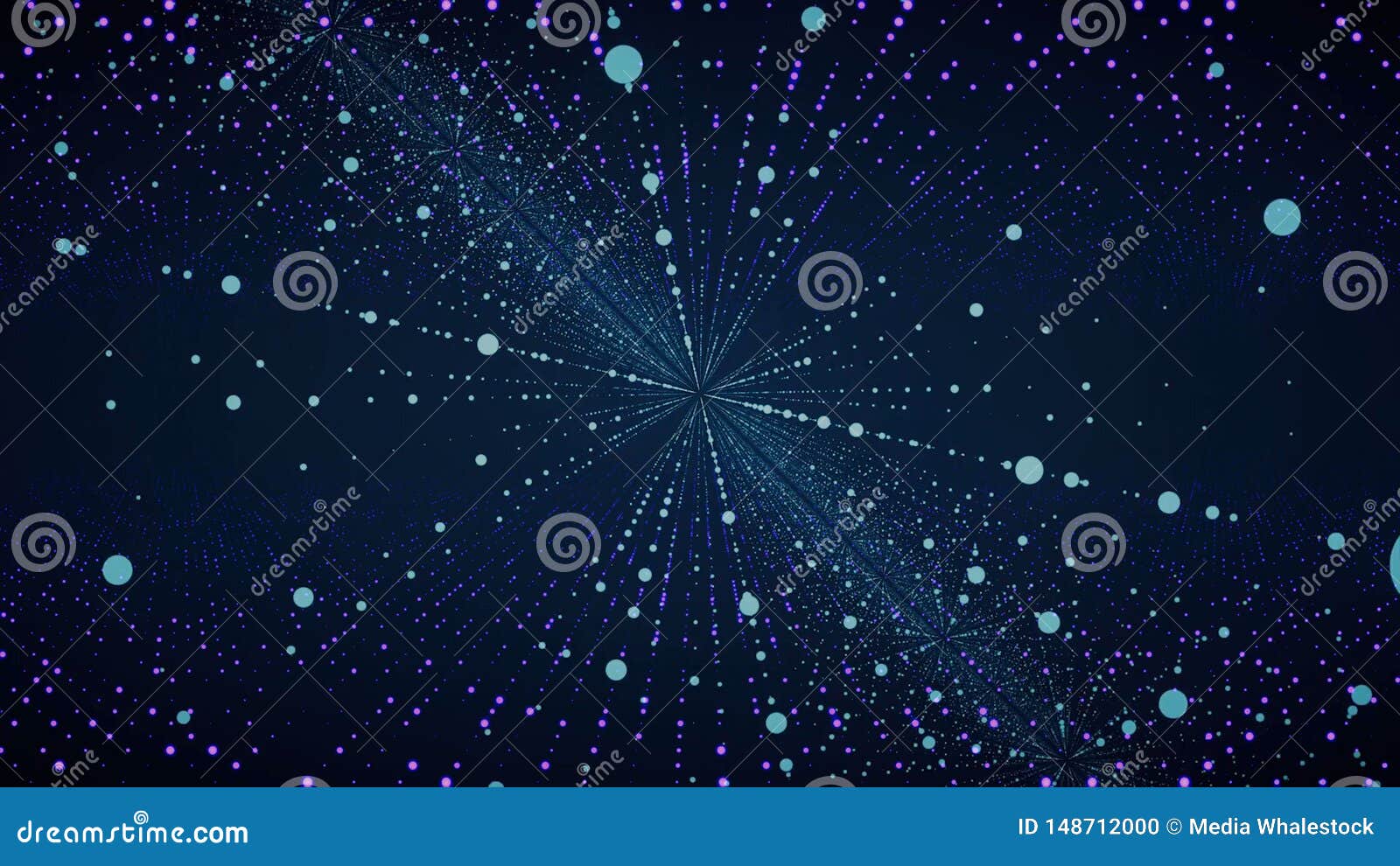 Abstract Motion of Dots and Lines in Space, Connection Concept ...