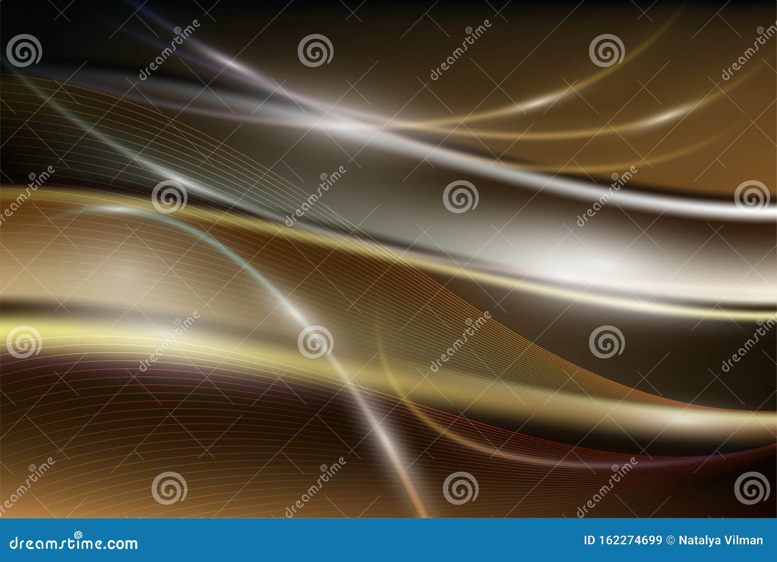 Abstract Motion Light Effect. Futuristic Wave Flash. Shining Space ...