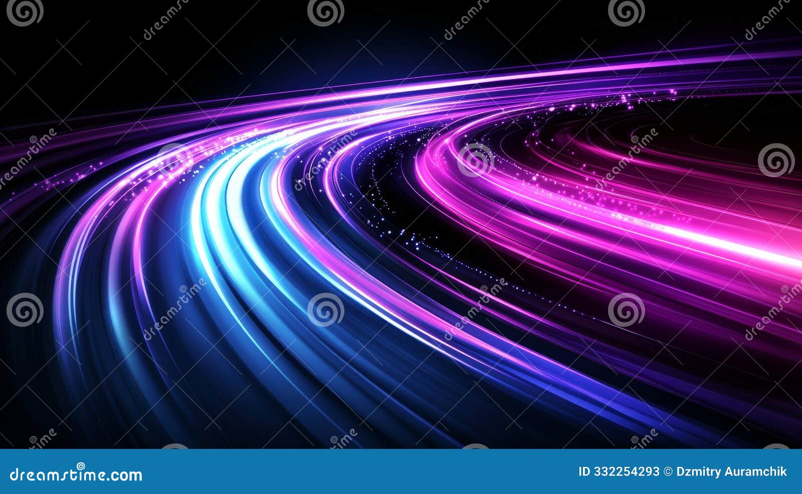 An Abstract Motion Pattern with a Dynamic Blue Background and Colour ...