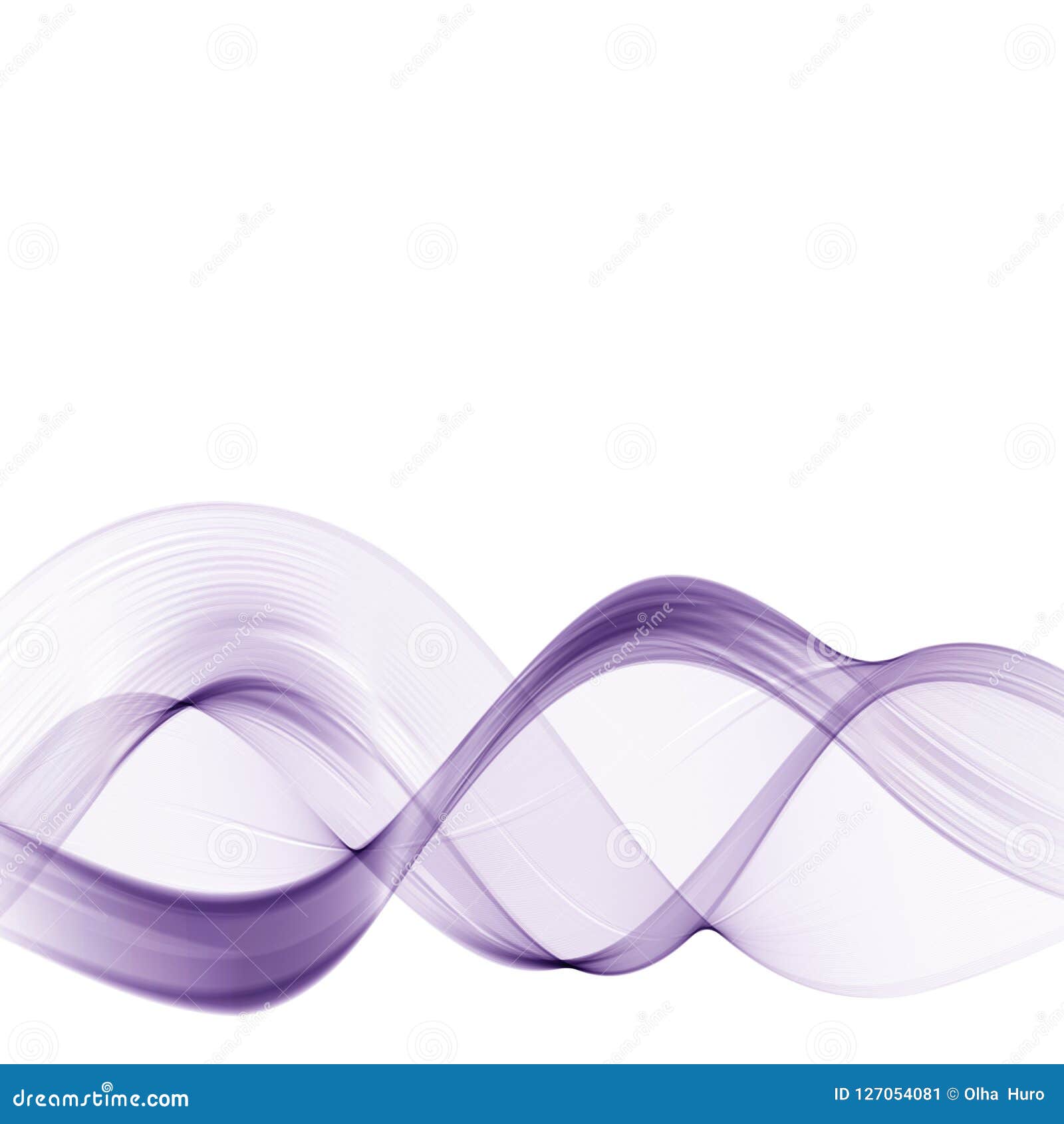 Abstract Motion Smooth Color Wave Vector. Curve Purple Lines Stock ...