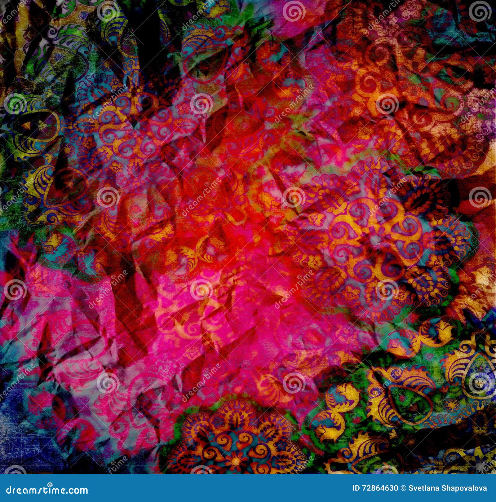 Abstract Motley Design on Spotted Background Stock Illustration ...