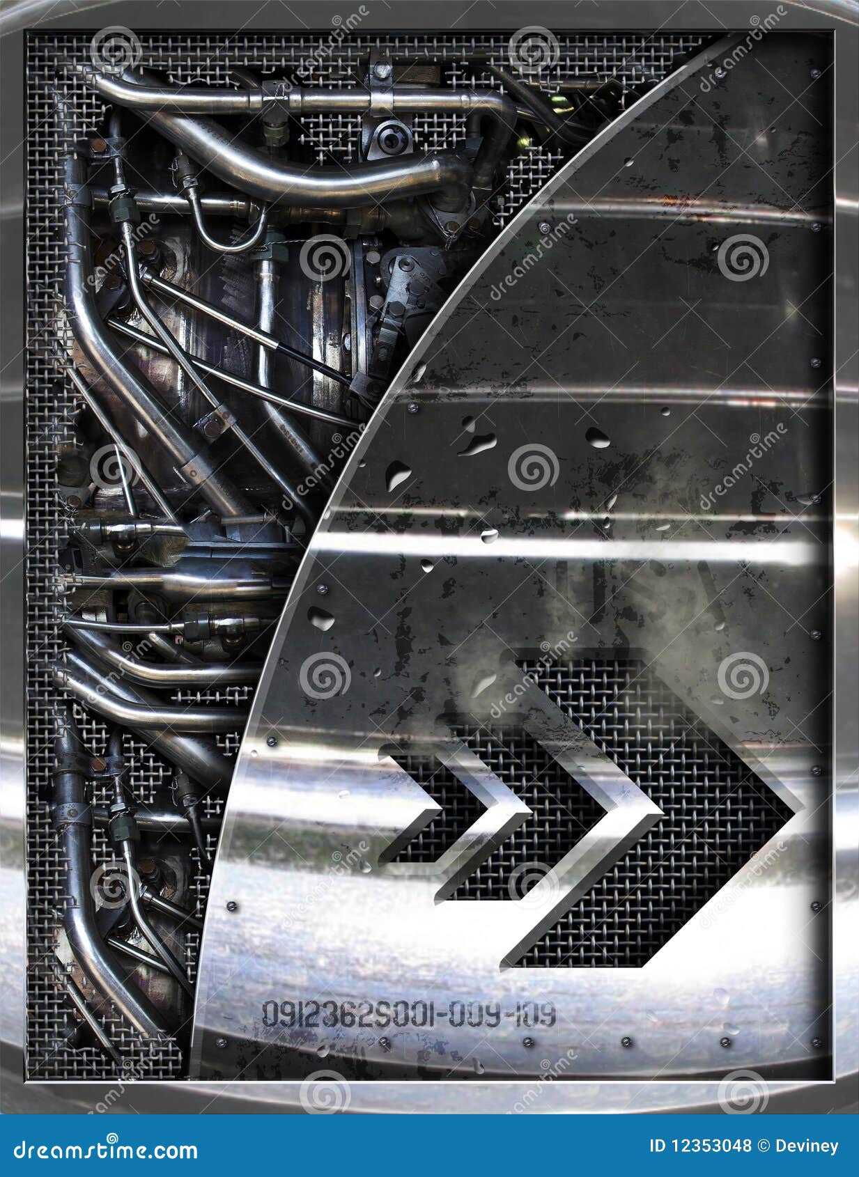 Abstract motor parts stock illustration. Illustration of illustrated ...