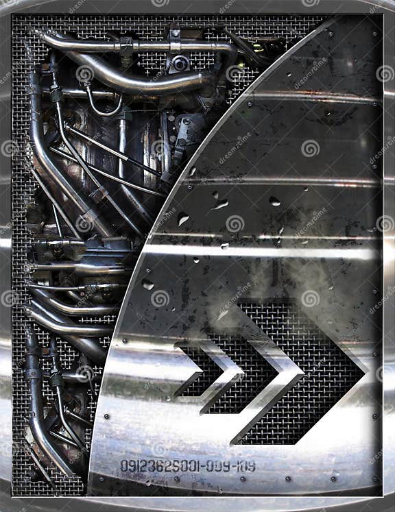 Abstract motor parts stock illustration. Illustration of illustrated ...