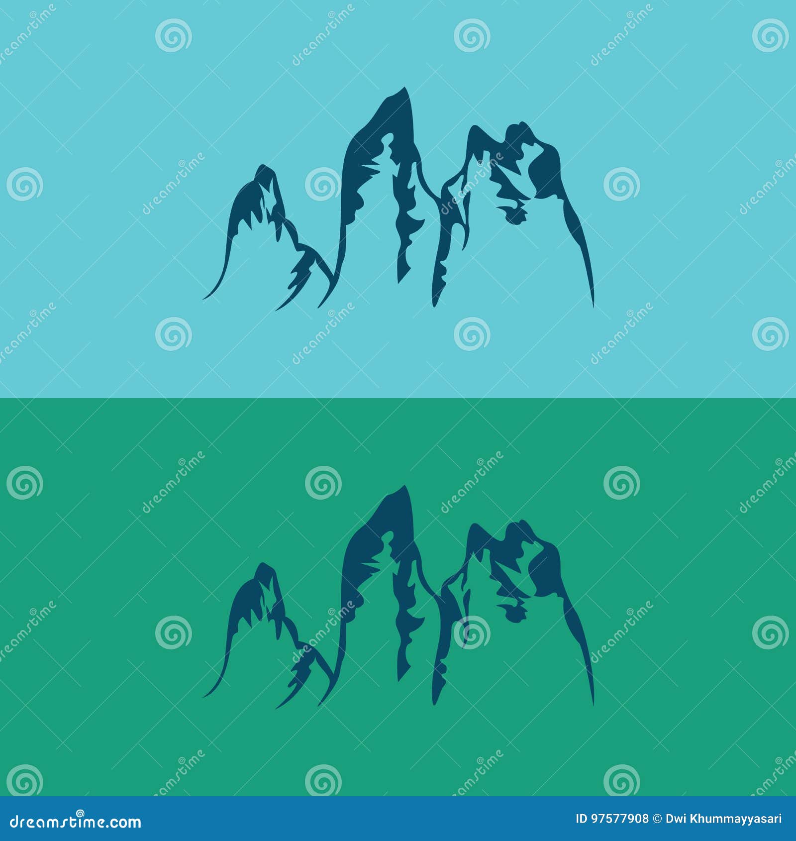 Abstract mount logo stock vector. Illustration of range - 97577908