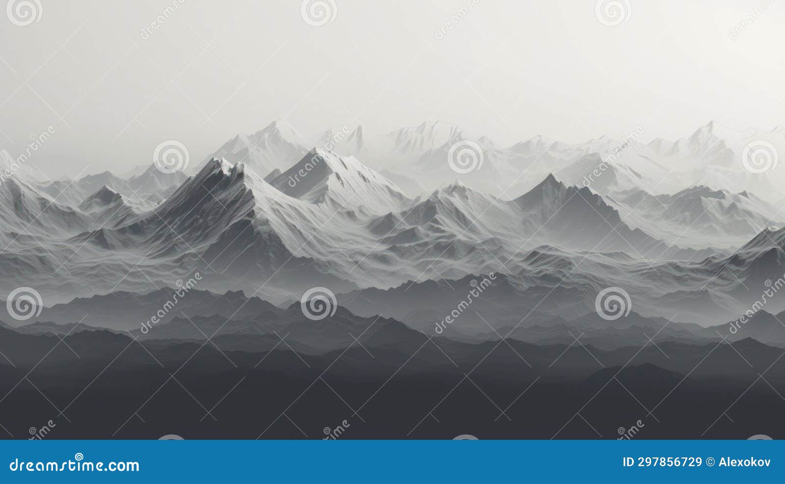 Abstract Mountain Background. 3d Render. Landscape with Mountains Stock ...