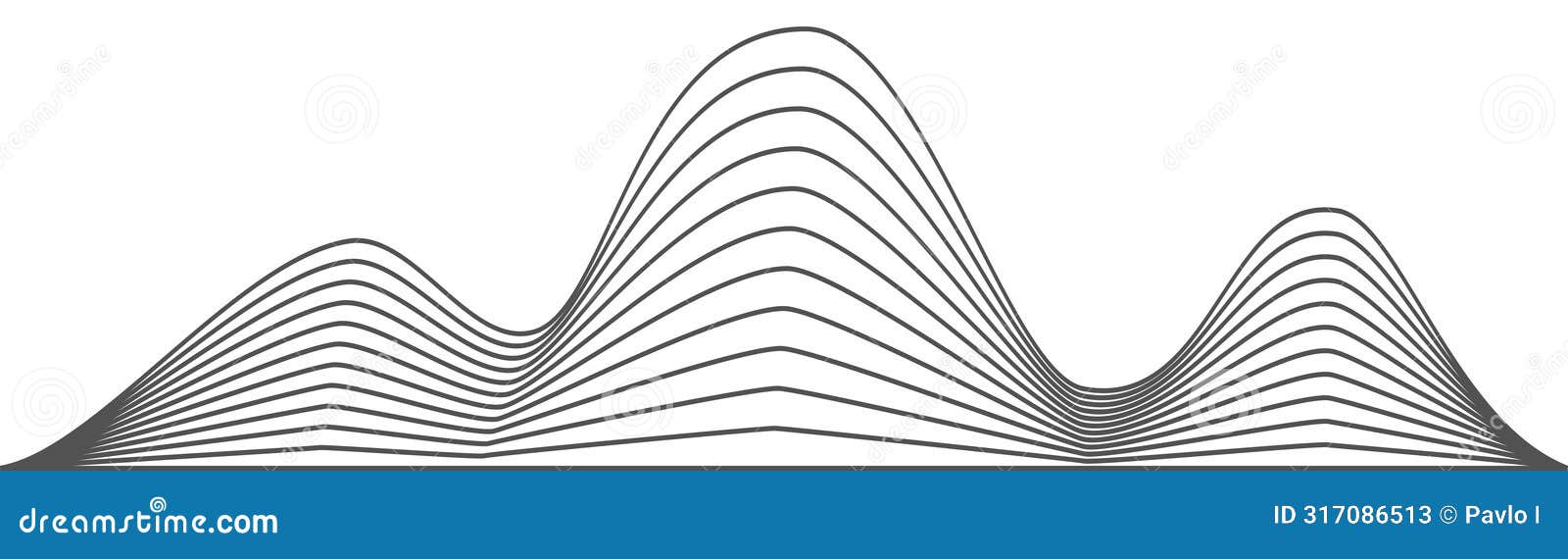 Abstract Mountain Lines Background Isolated, Mountains Twisted Curve ...