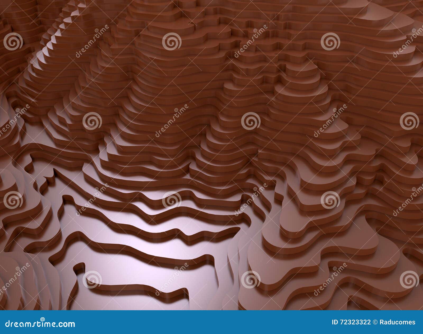 Abstract Mountain and Valley Stock Illustration - Illustration of ...