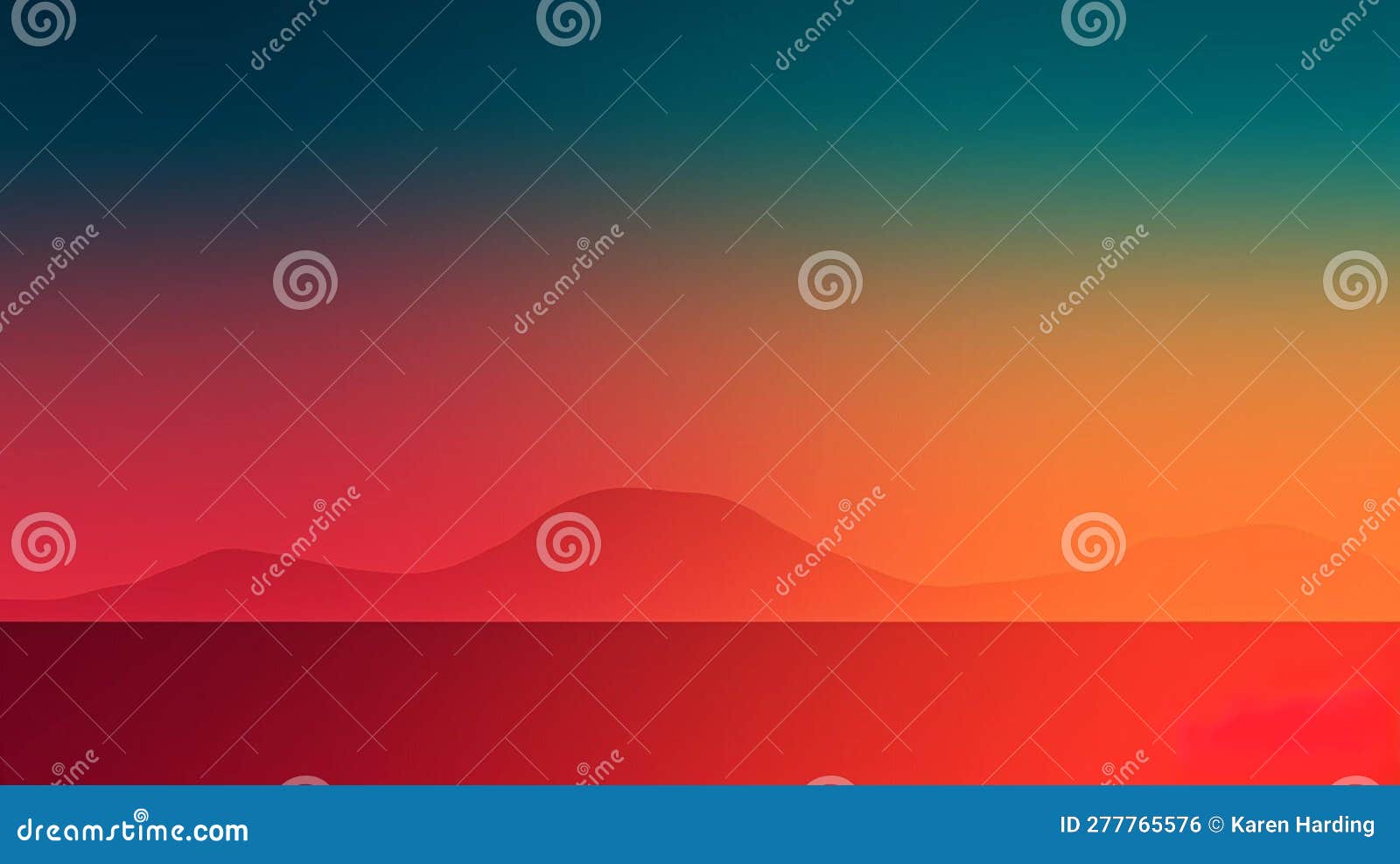 Abstract Mountains with Colored Gradient Background Stock Illustration ...