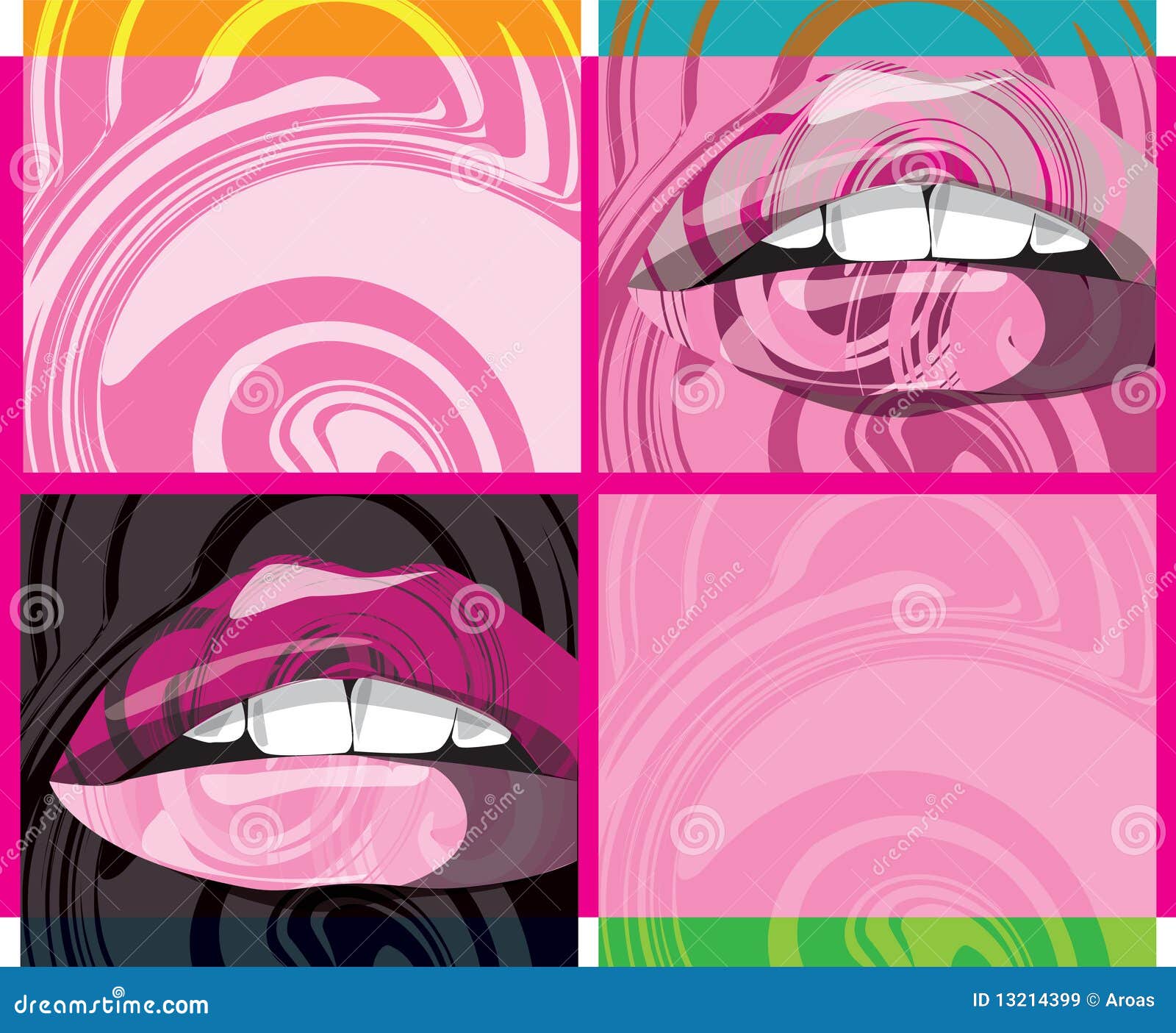 Abstract mouth. Vector stock vector. Illustration of close - 13214399