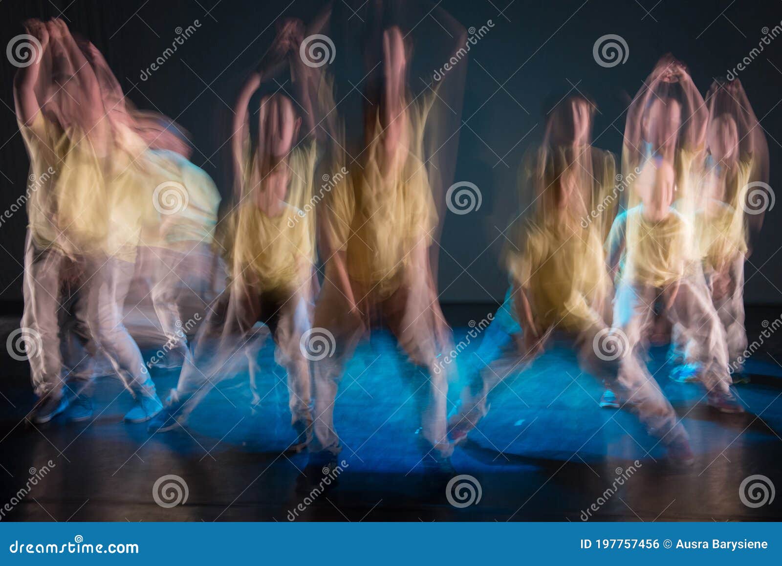 Abstract Movement in the Dance. Long Exposure Stock Photo - Image of ...