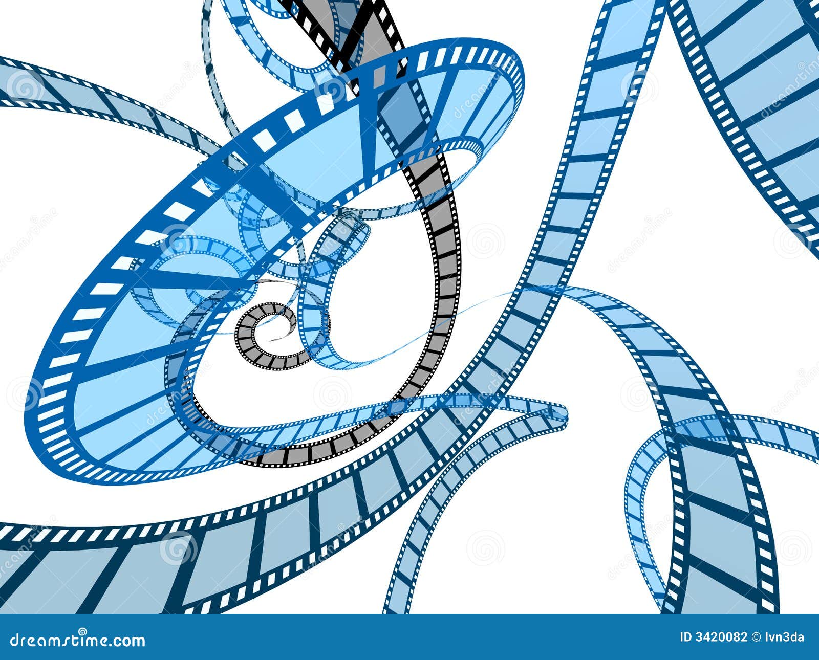 Abstract movie films stock illustration. Illustration of play - 3420082