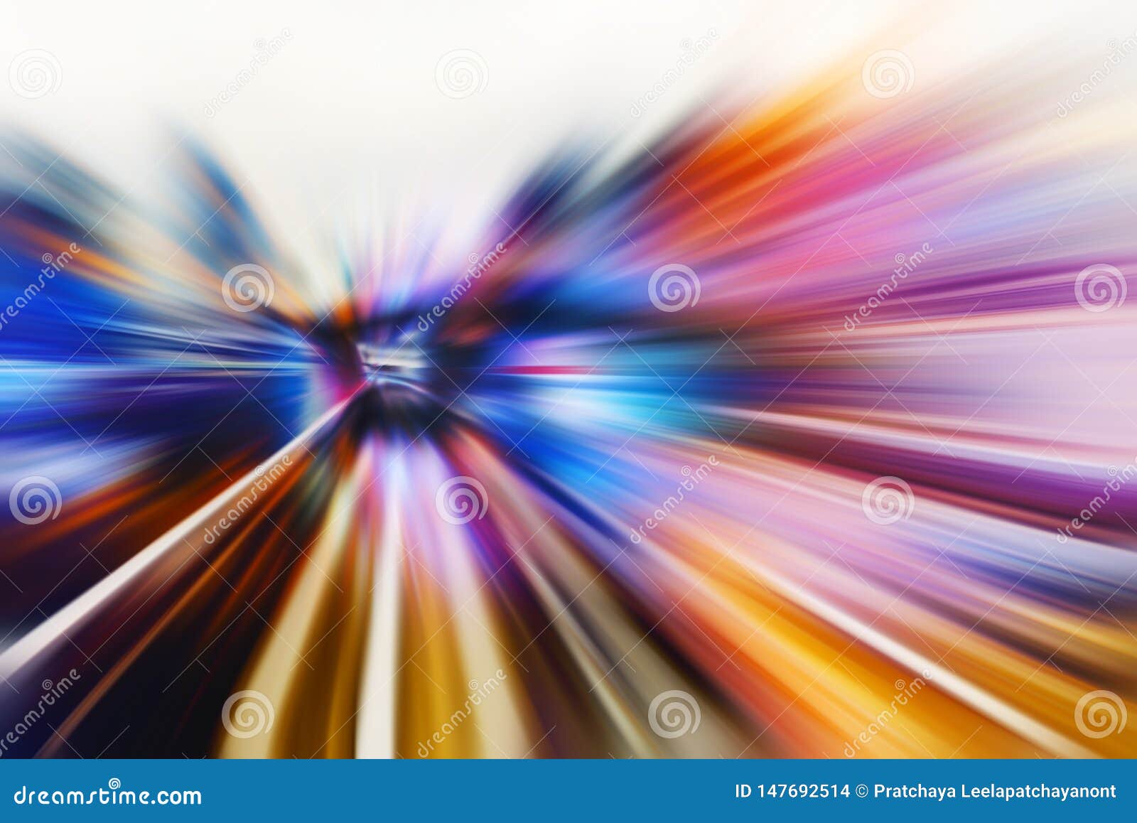 Moving Speed Background with Multicolor Lines in Track Turn Shape ...