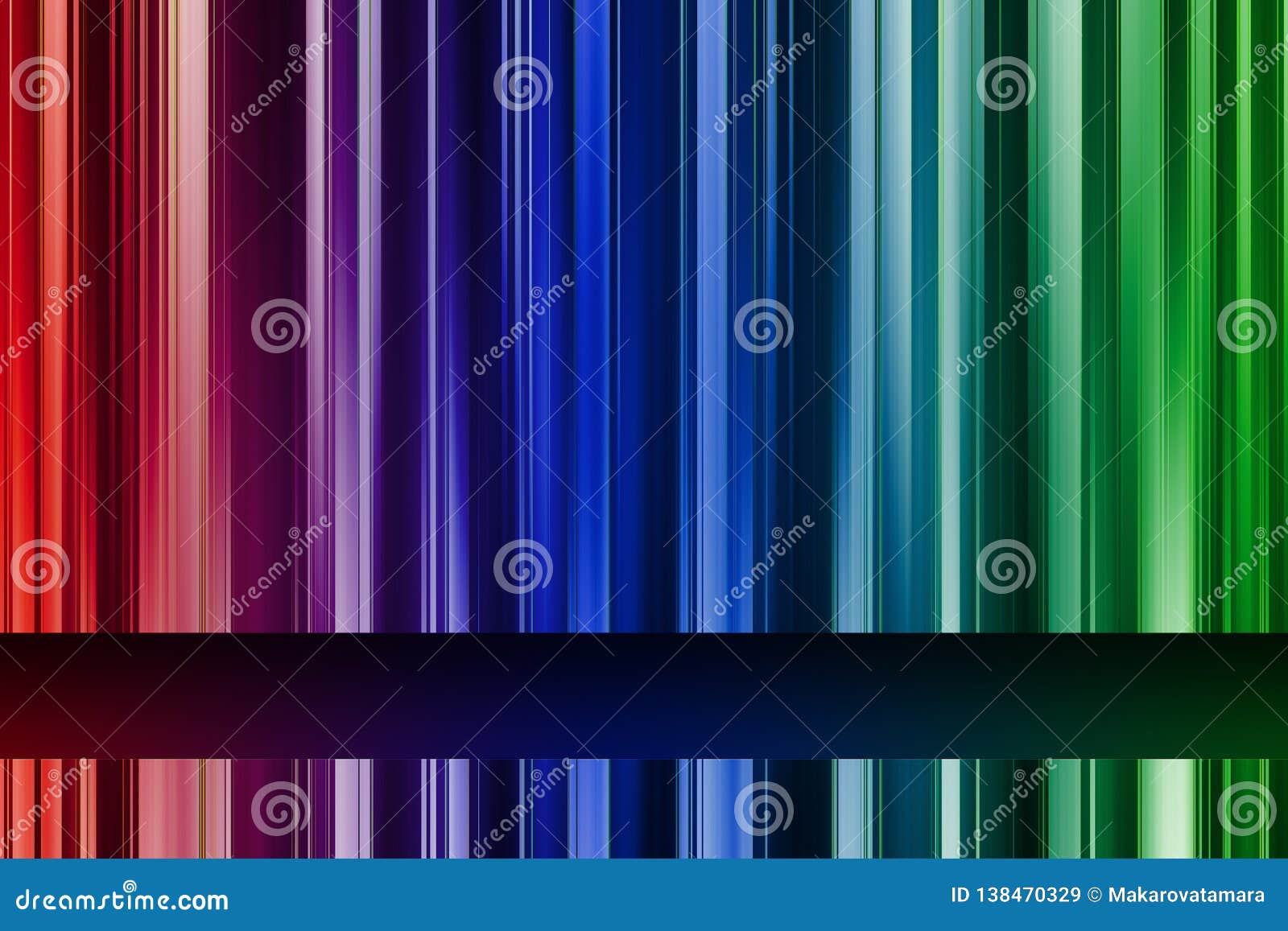 Abstract Mulricolored Plain Lines Background with Horizontal Field ...