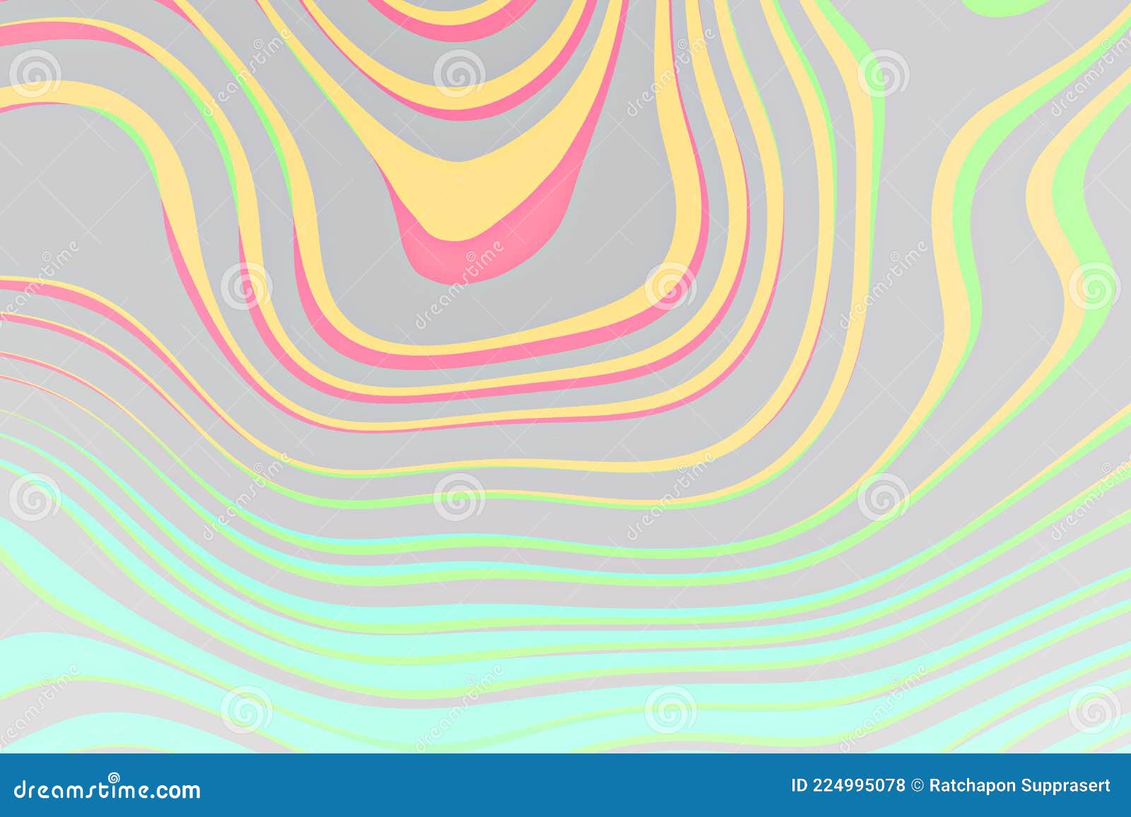 Abstract Multi Color Curve Background Stock Illustration - Illustration ...
