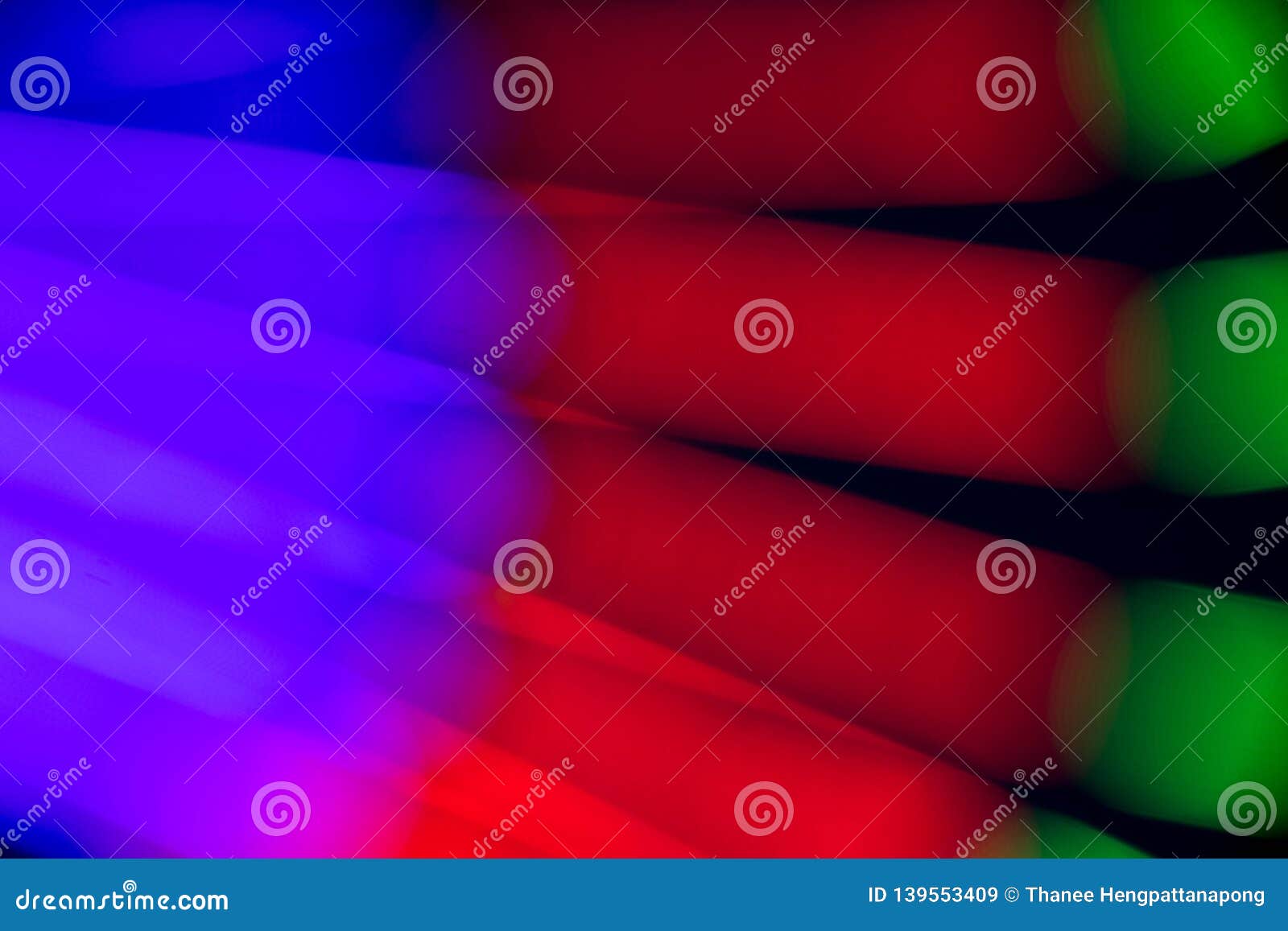 Abstract Multi Color of Fluorescent on Black Background Stock Image ...
