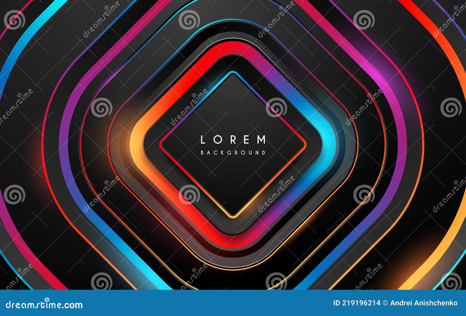 Abstract Multi Color Geometric Background Stock Vector - Illustration ...