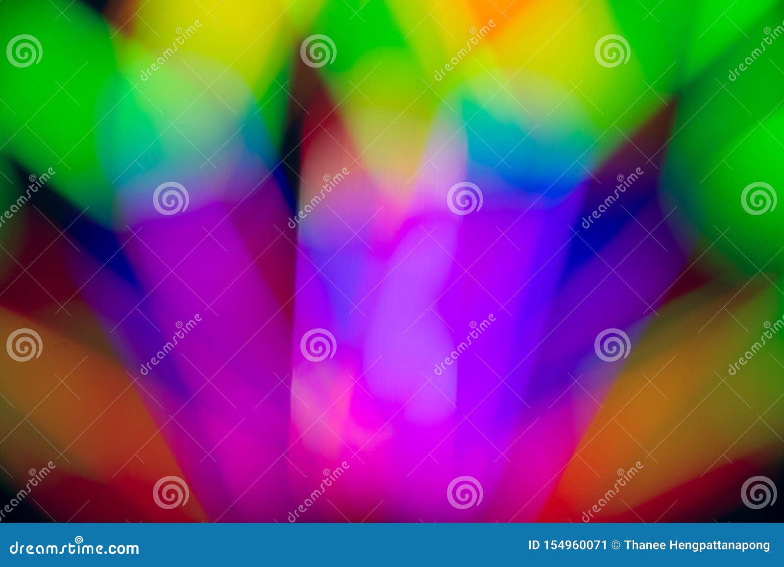 Abstract Color of Glow Fluorescent on Black Background Stock Image ...