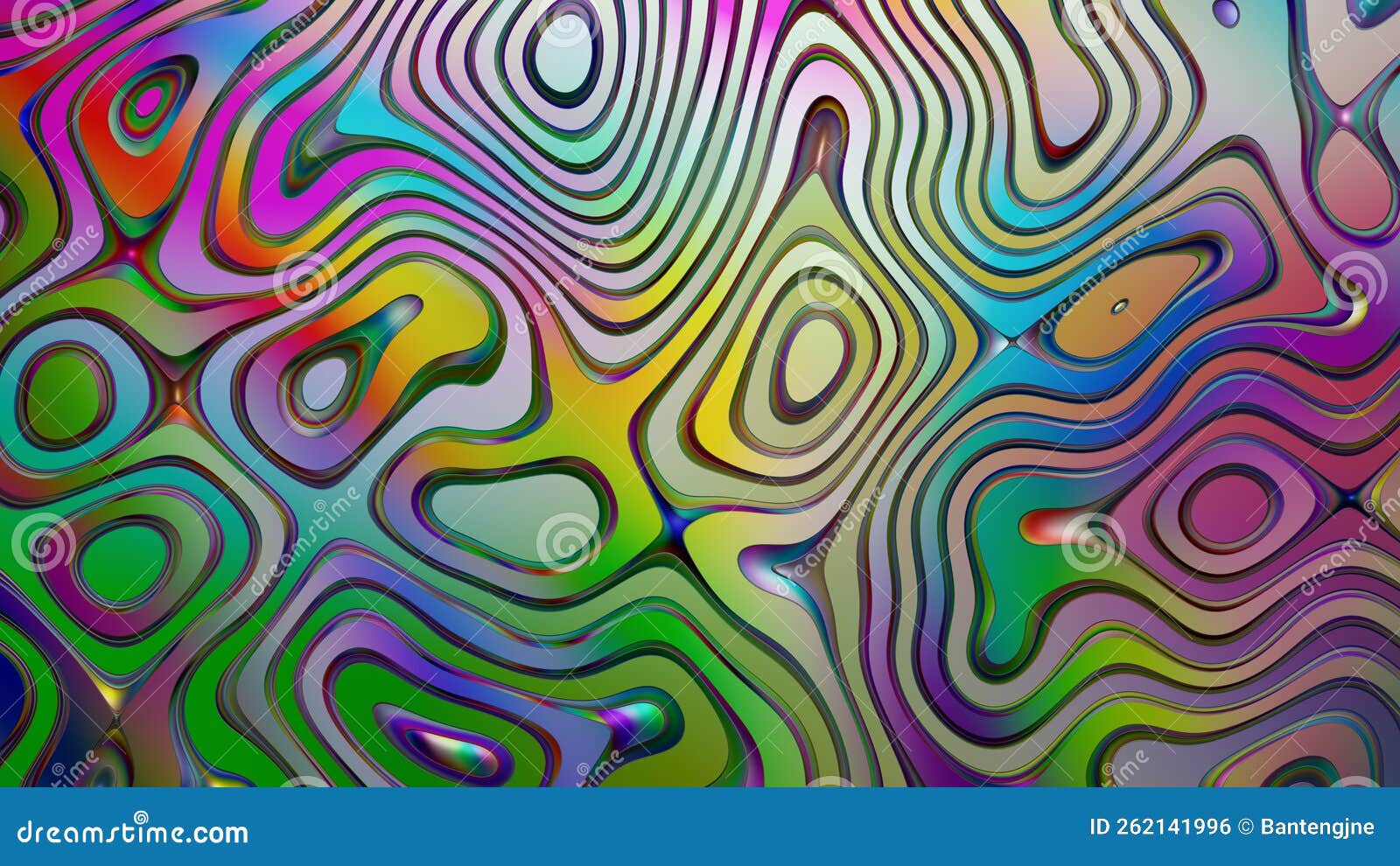 Abstract Multi Color Reflective Wavy Metal Pattern Texture Stock ...