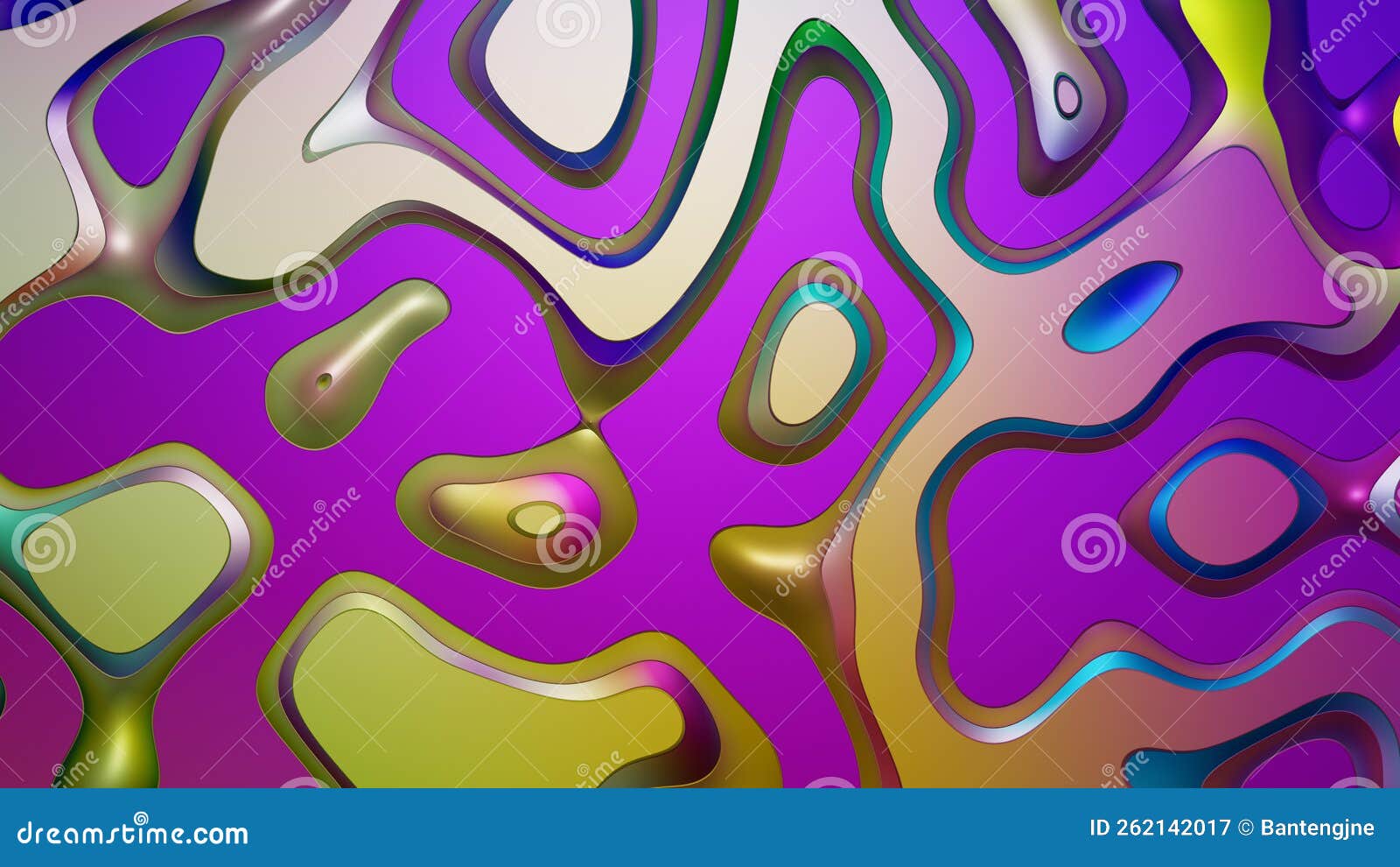 Abstract Gradient Purple Color Reflective Wavy Metal Pattern Stock ...
