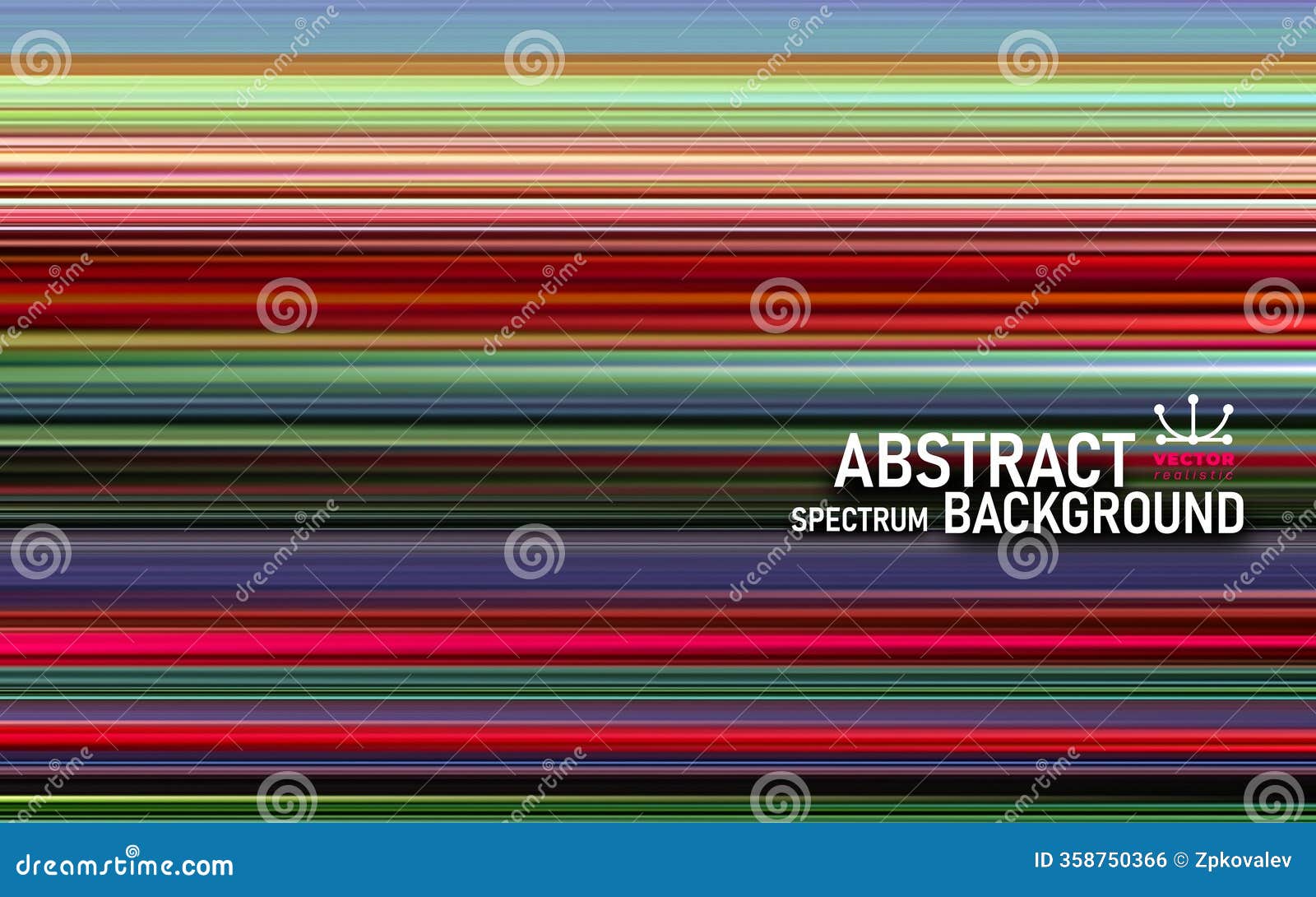 Abstract Multi Color Spectrum Vector Background. Template Bright ...