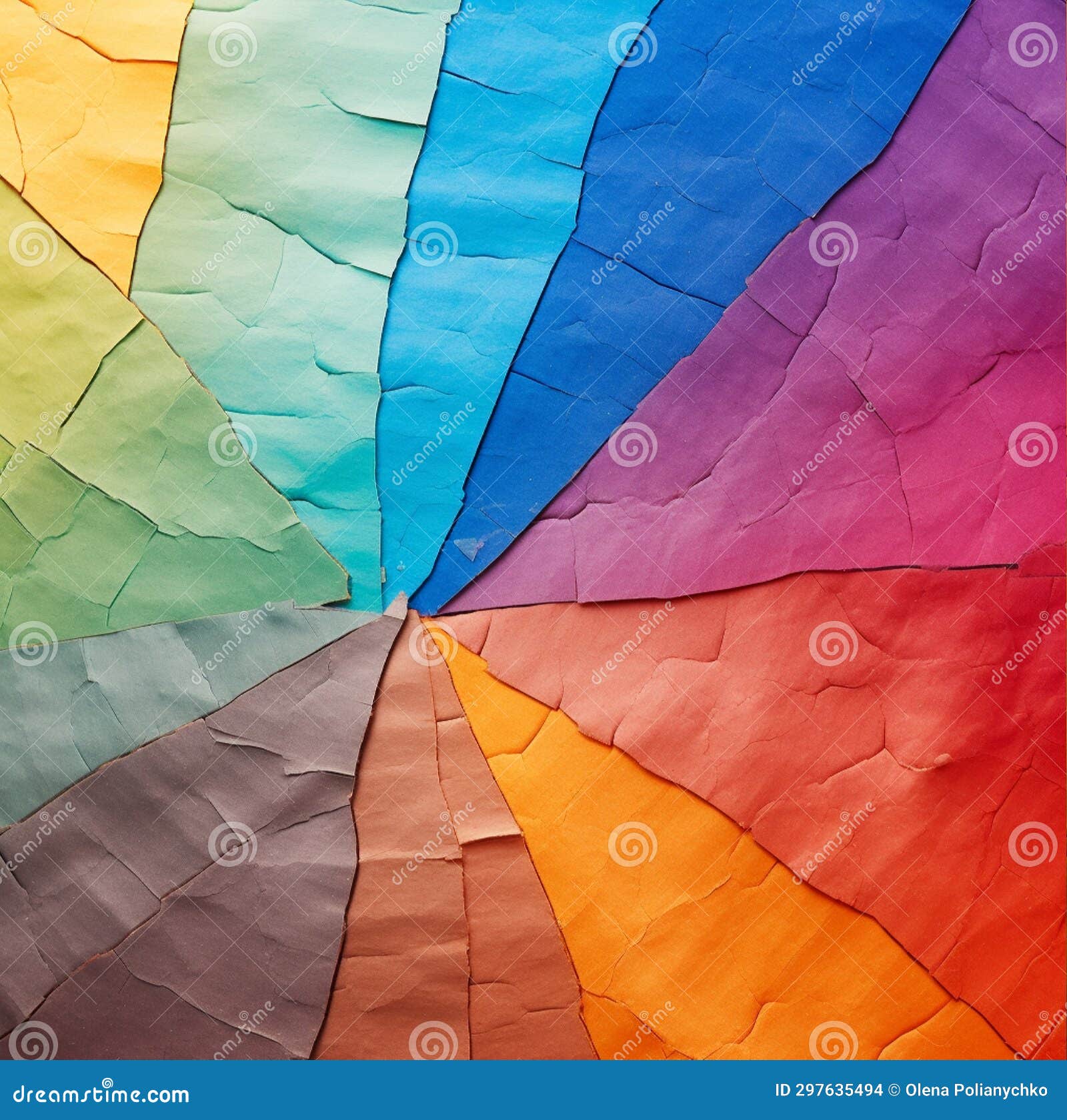 Abstract Multi-colored Background with the Effect of Triangular Pieces ...