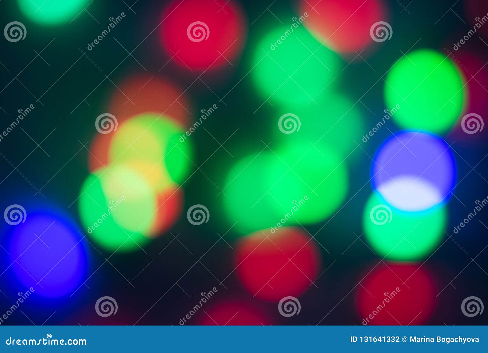 Abstract Multi-colored Bokeh on a Black Background Stock Photo - Image ...