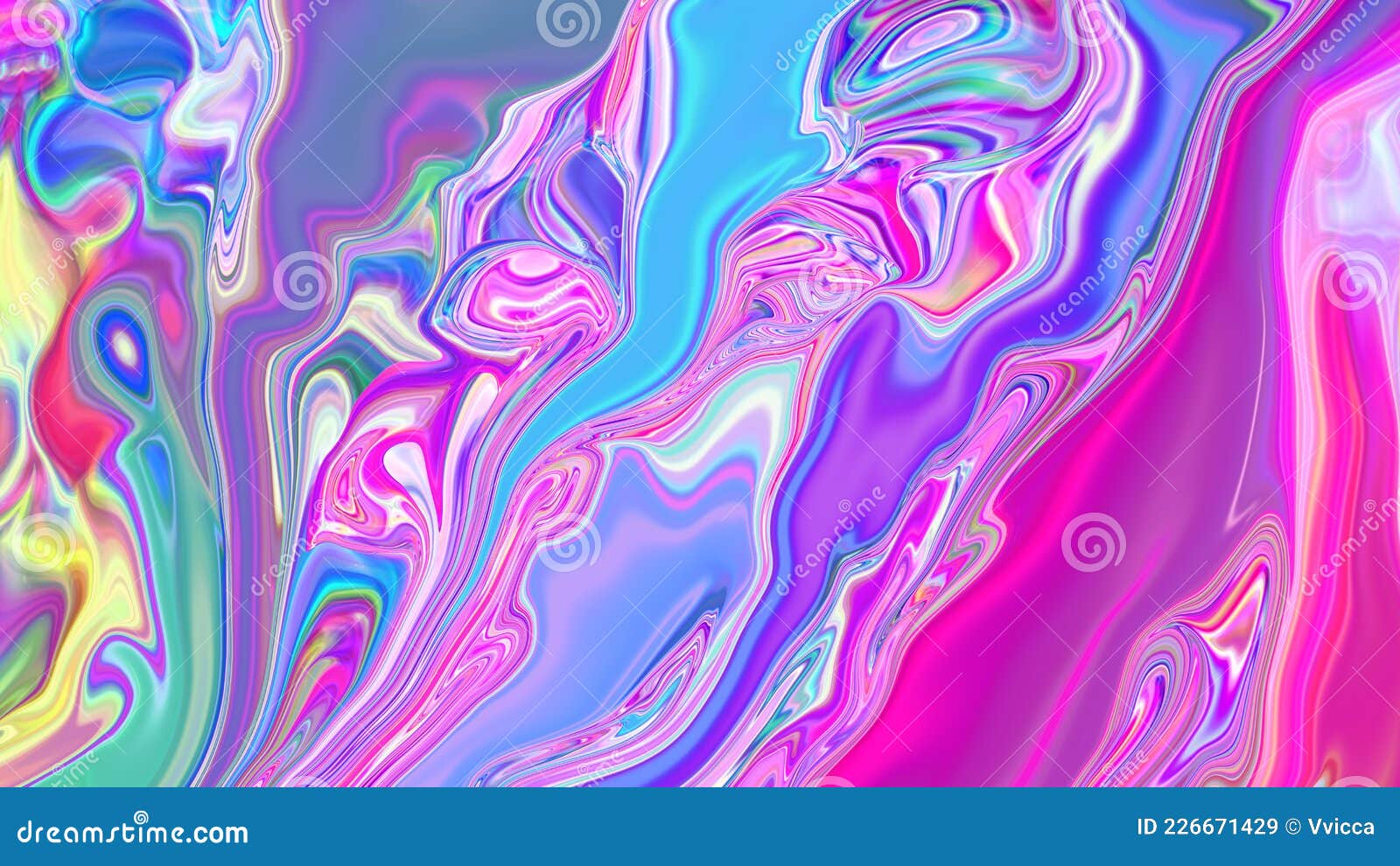 Abstract Multi-colored Fantasy Liquid Background Stock Illustration ...