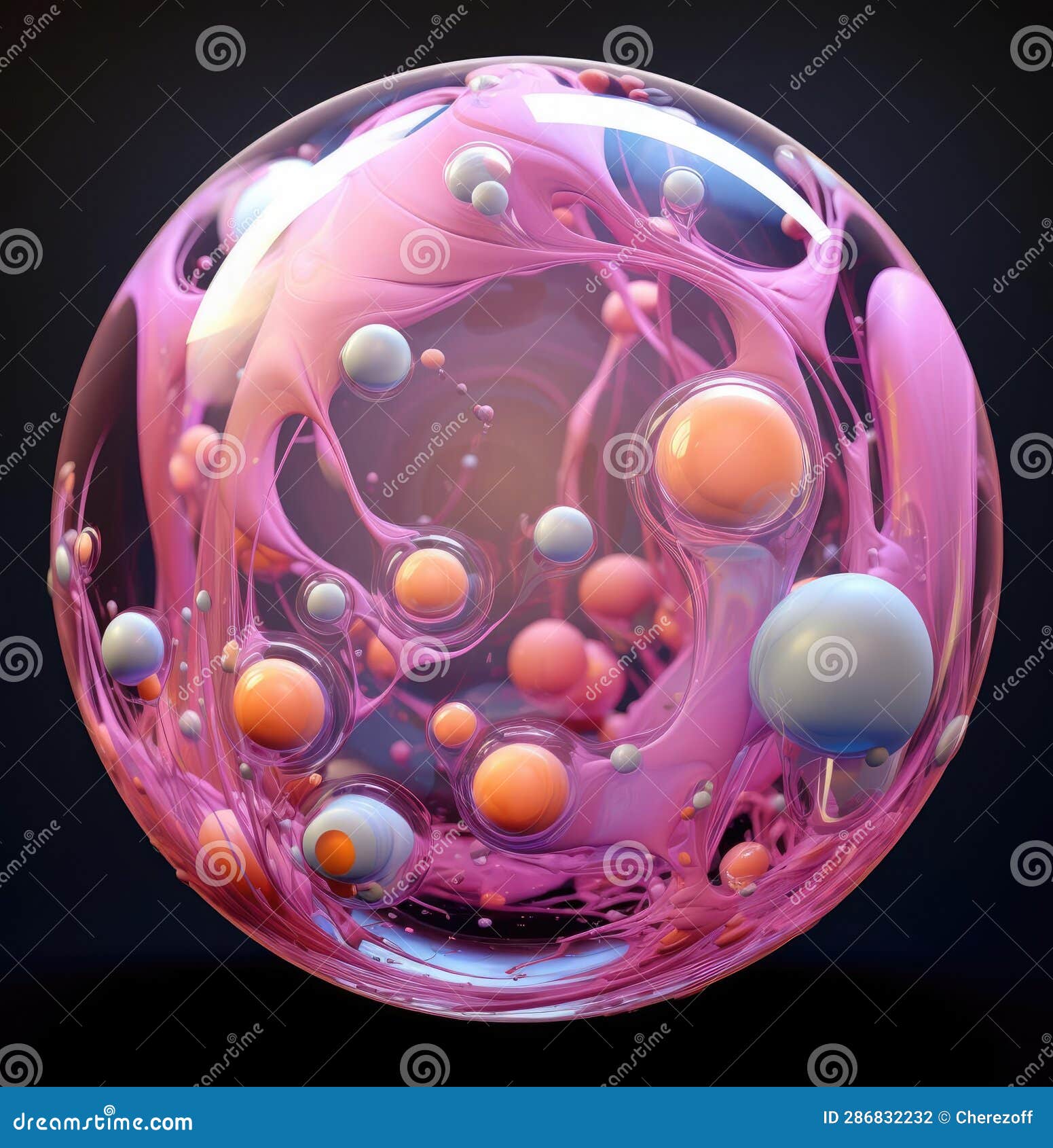 Abstract Multi-colored Object Stock Illustration - Illustration of ...