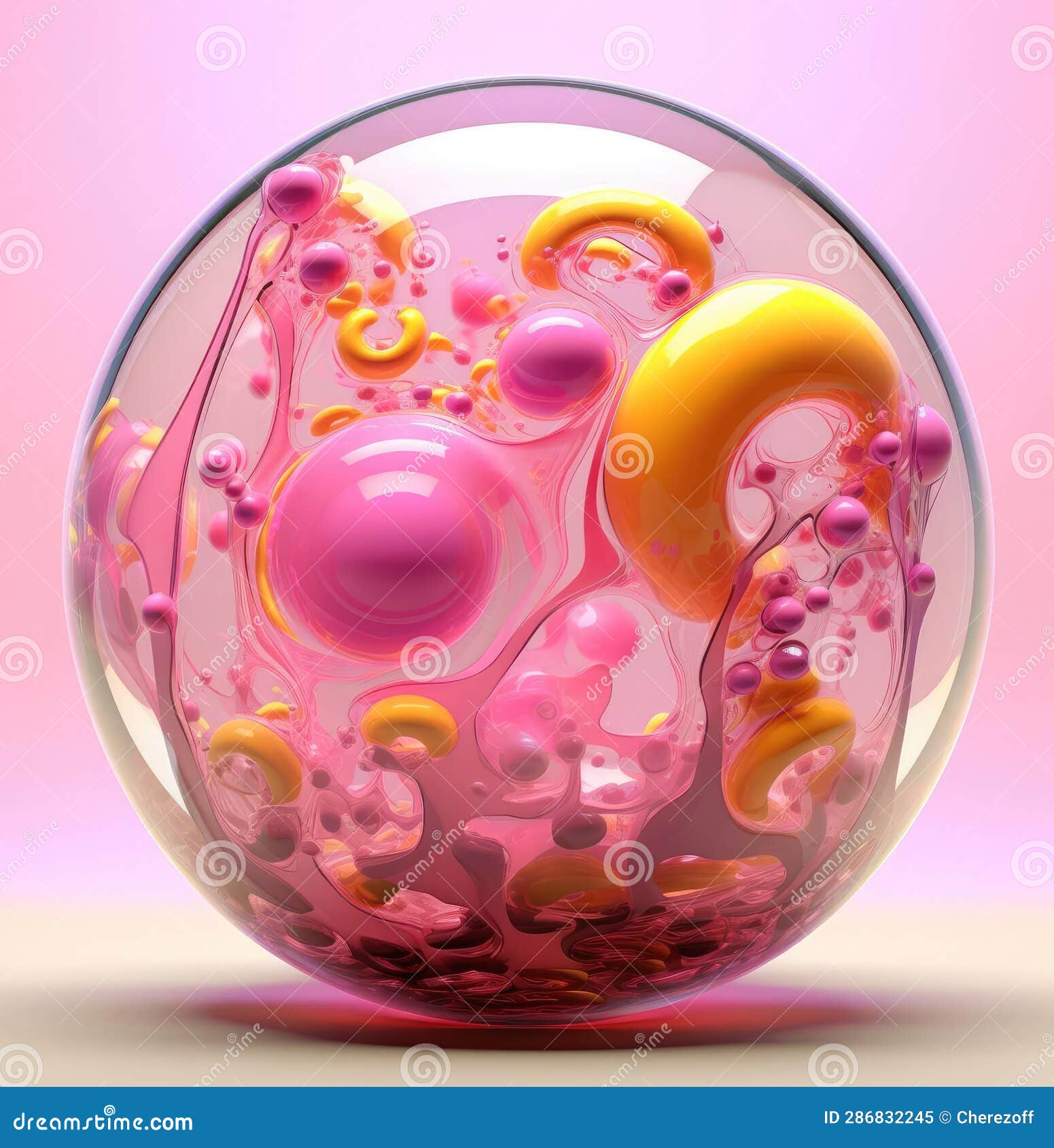 Abstract Multi-colored Object Stock Illustration - Illustration of ...