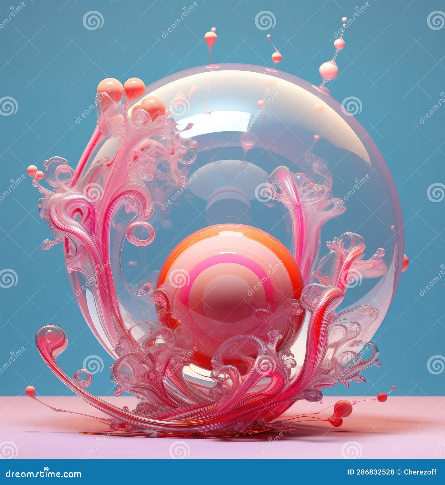 Abstract Multi-colored Object Stock Illustration - Illustration of ...