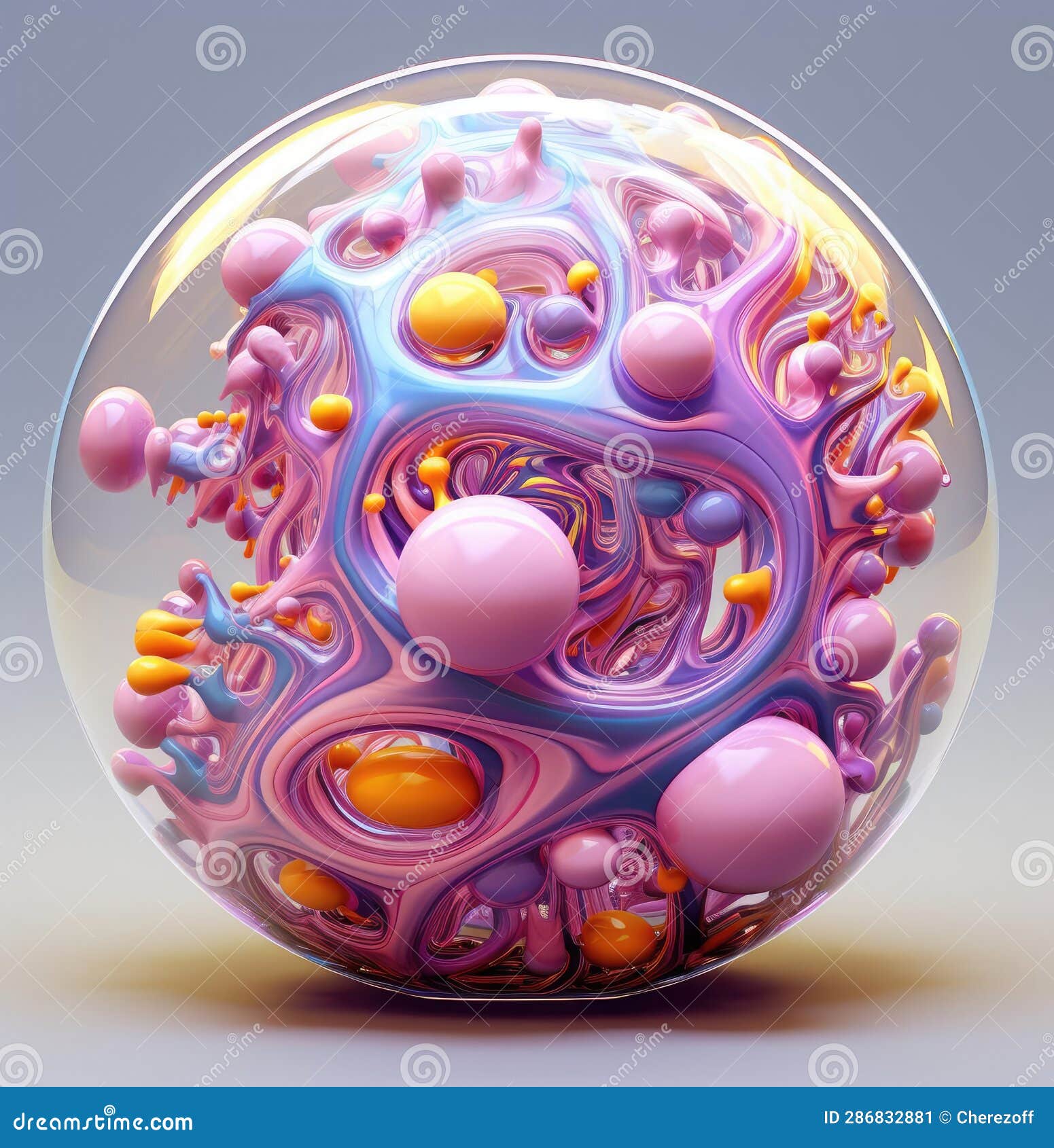 Abstract Multi-colored Object Stock Illustration - Illustration of ...