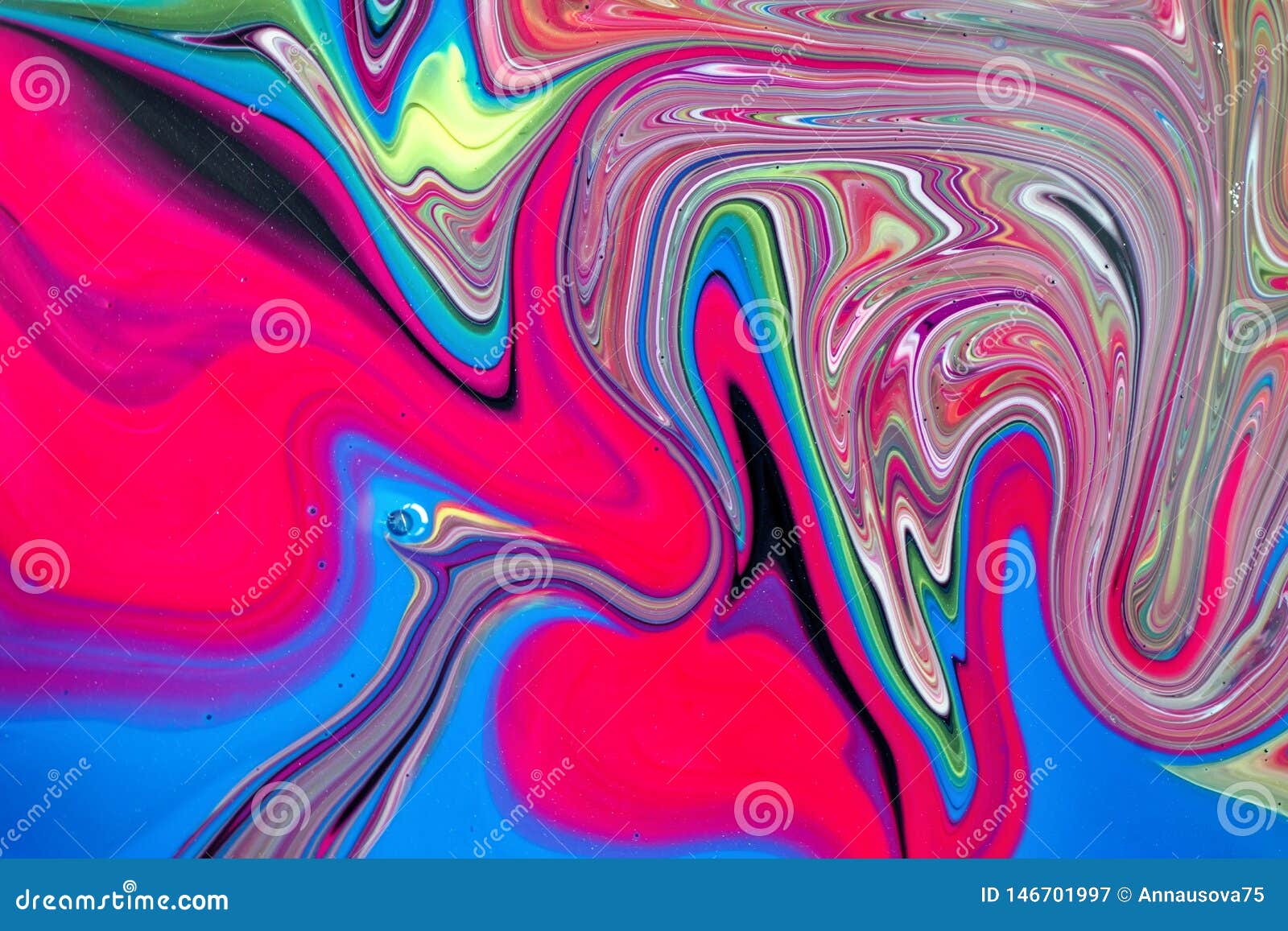 Abstract Multi-colored Paint Background. Acrylic Texture with Marble ...