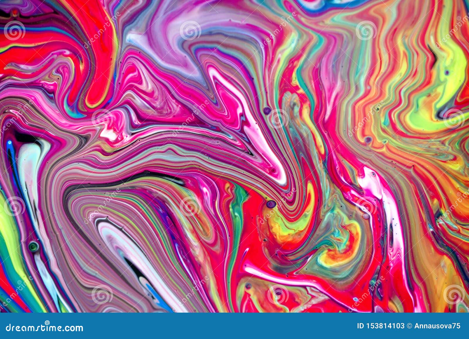 Abstract Multi-colored Paint Background. Acrylic Texture with Marble ...