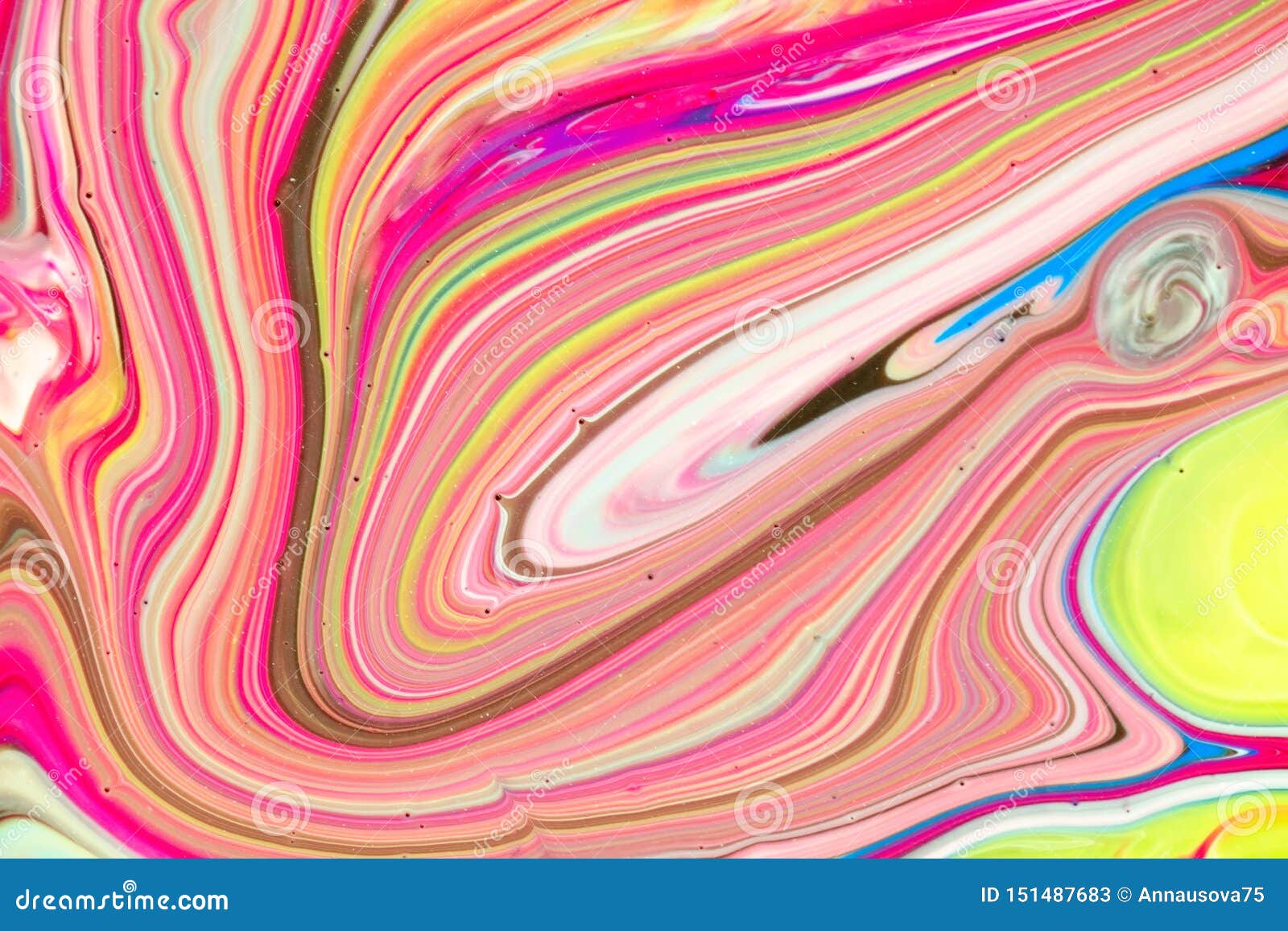 Abstract Multi-colored Paint Background. Acrylic Texture with Marble ...