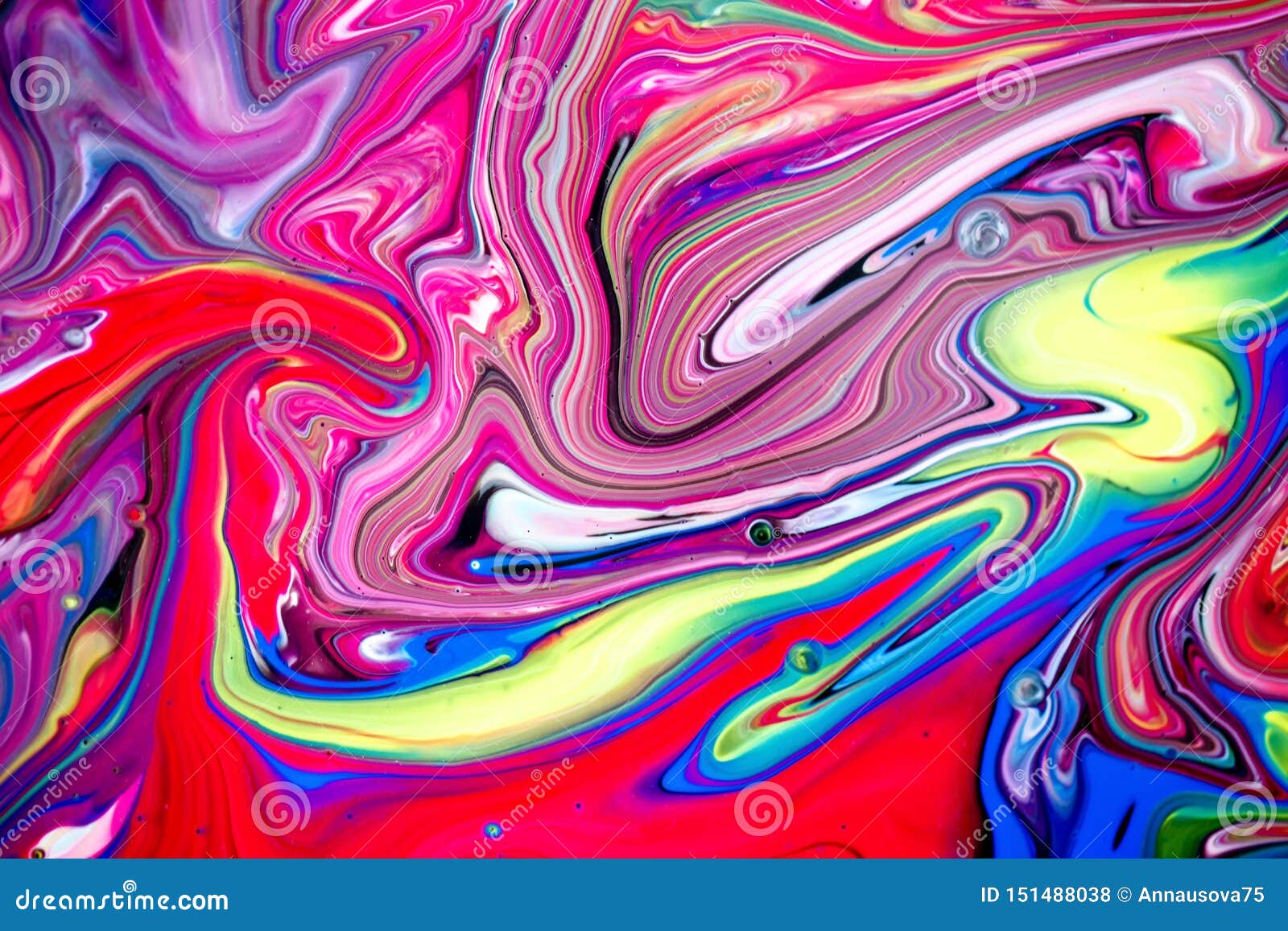 Abstract Multi-colored Paint Background. Acrylic Texture with Marble ...